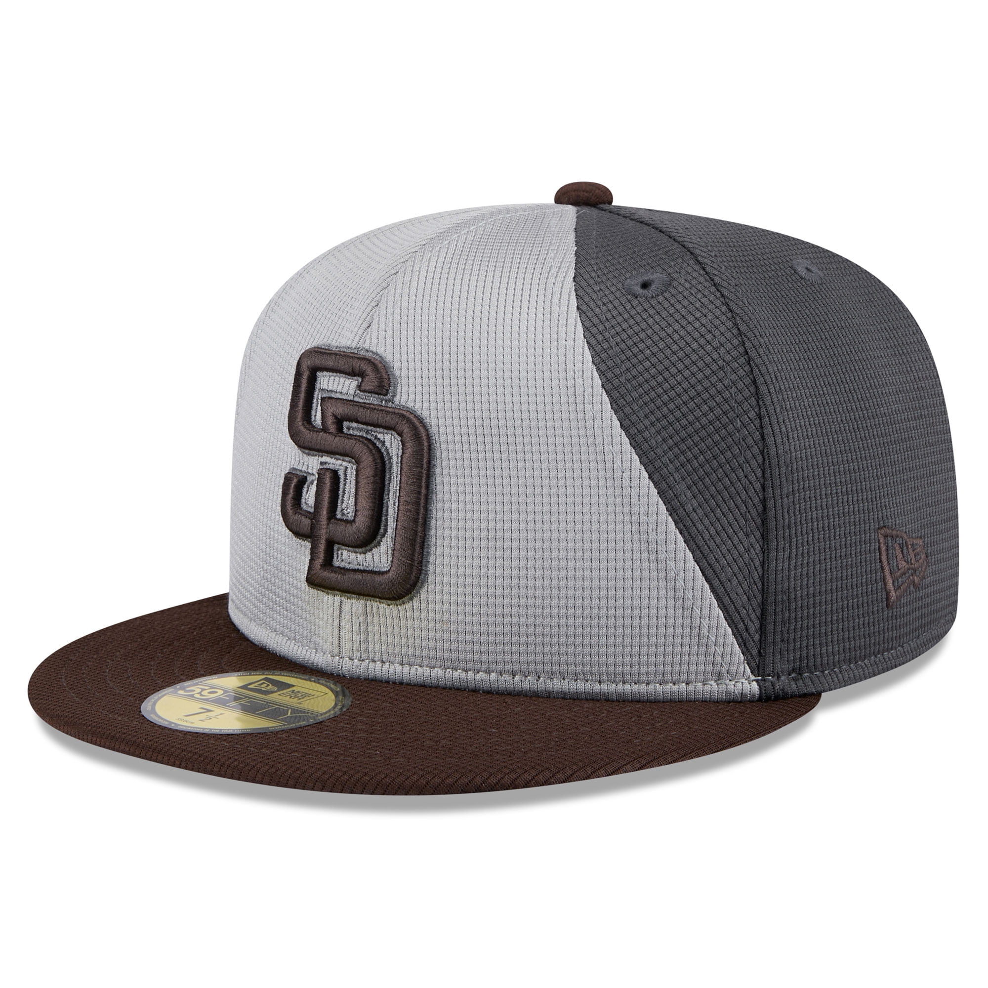 Men's New Era Gray/Brown San Diego Padres 2025 Batting Practice 59FIFTY ...