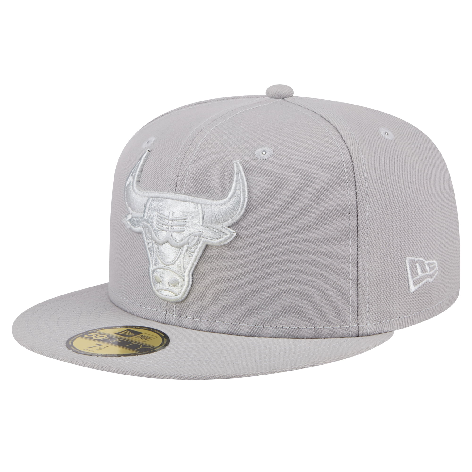 Men's New Era Gray Chicago Bulls Color Pack 59FIFTY Fitted Hat ...