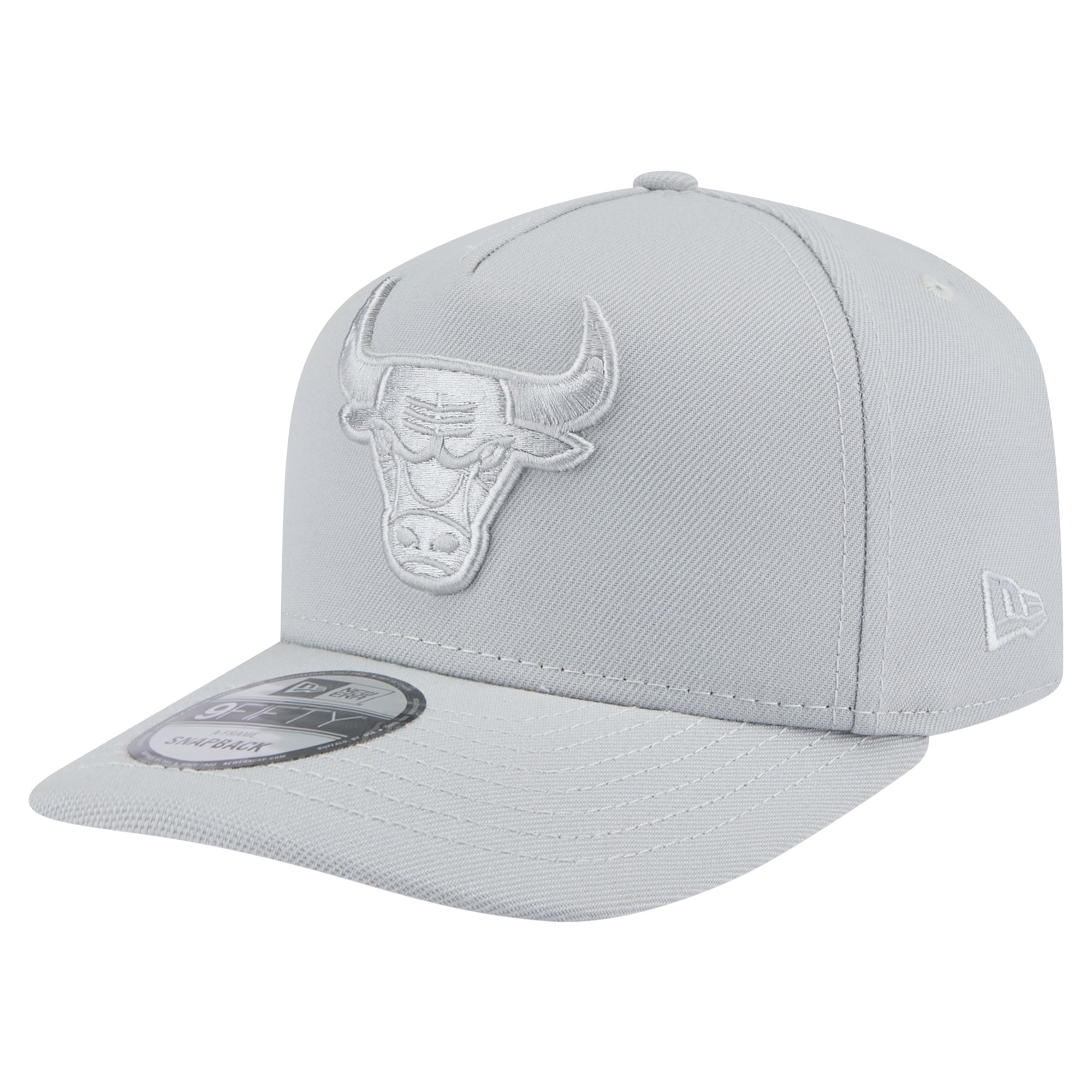 Men's New Era Gray Chicago Bulls Colorpack A-Frame Pinch Front 9FIFTY ...