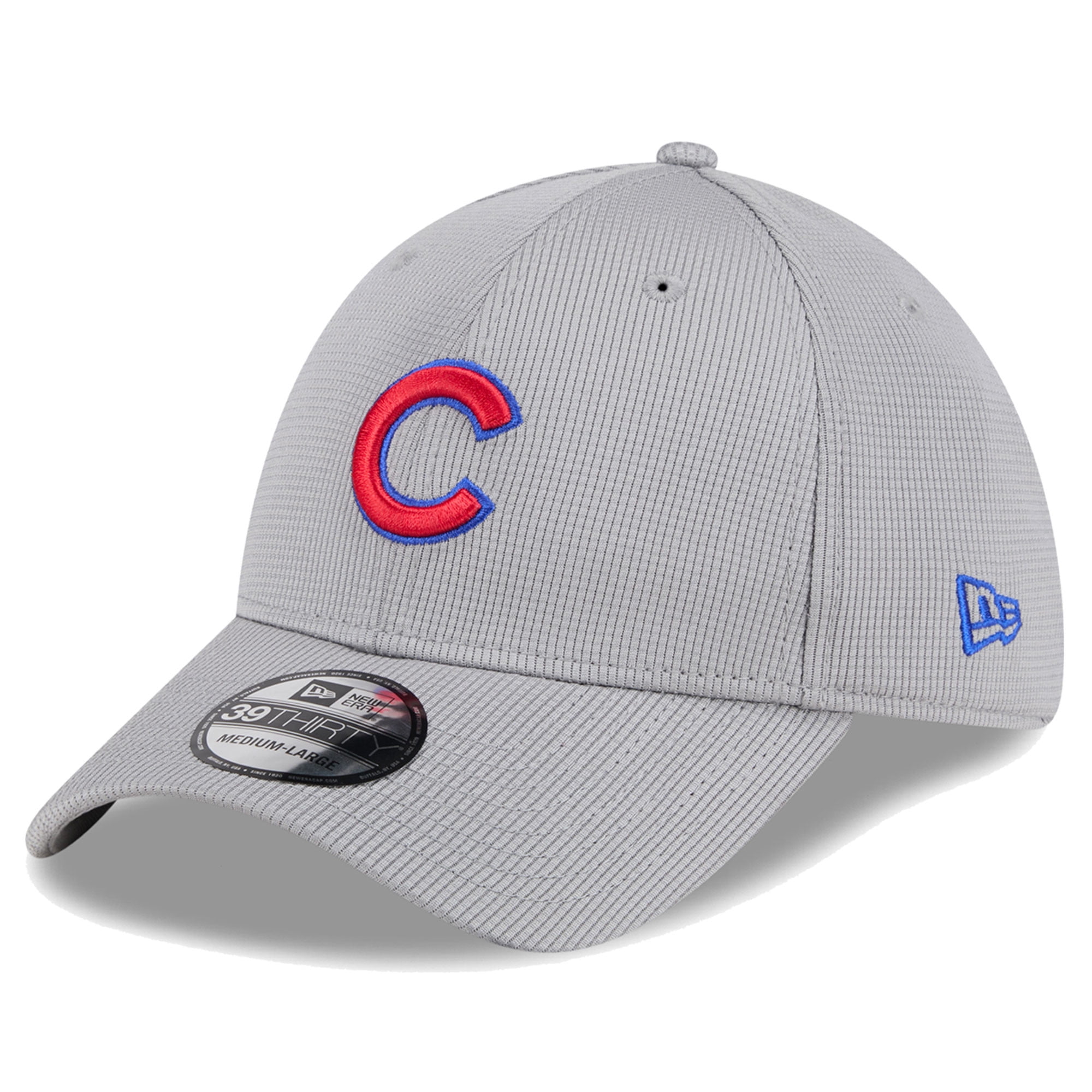 Men's New Era Gray Chicago Cubs Active Pivot 39THIRTY Flex Hat ...