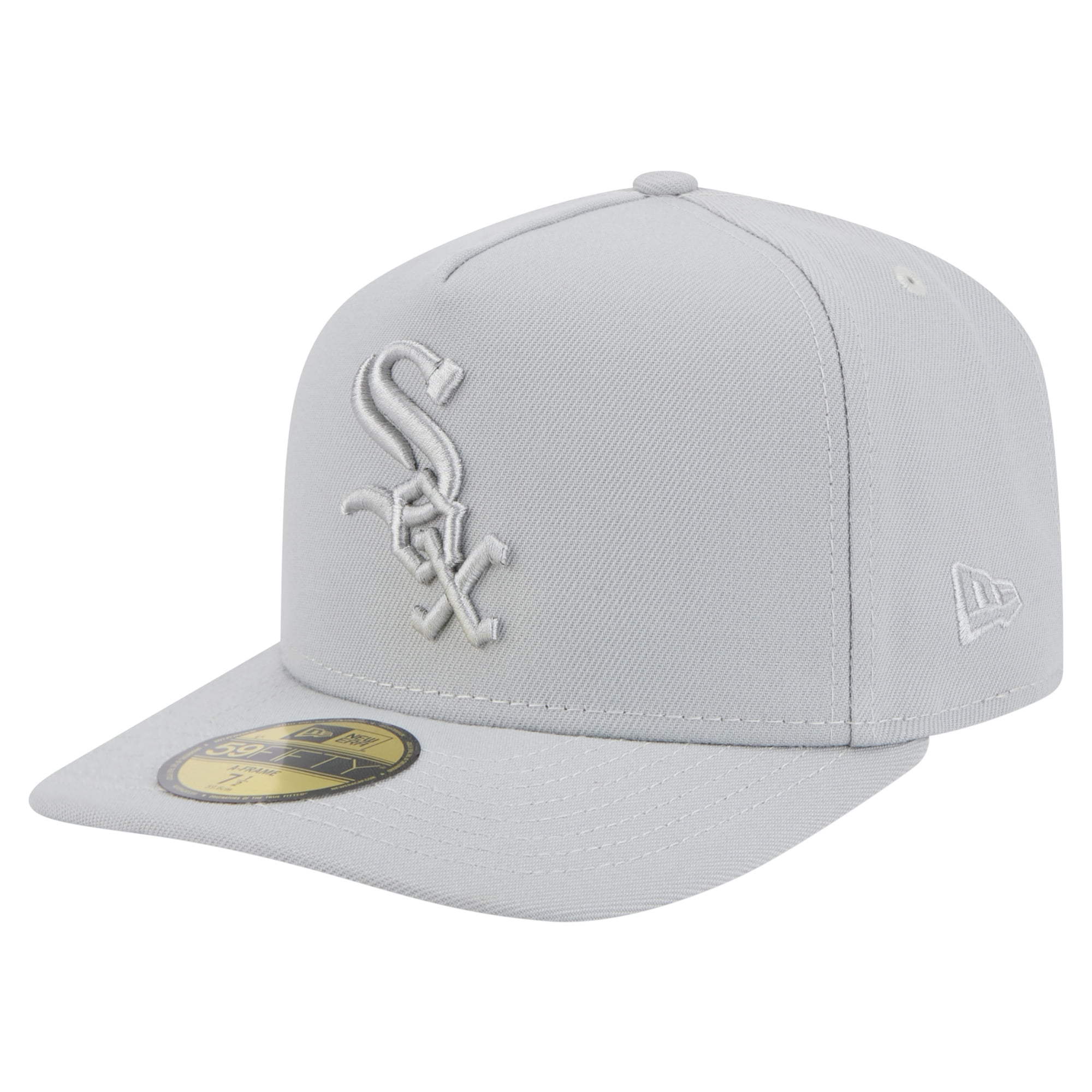 Men's New Era Gray Chicago White Sox Colorpack A-Frame 59FIFTY Fitted ...