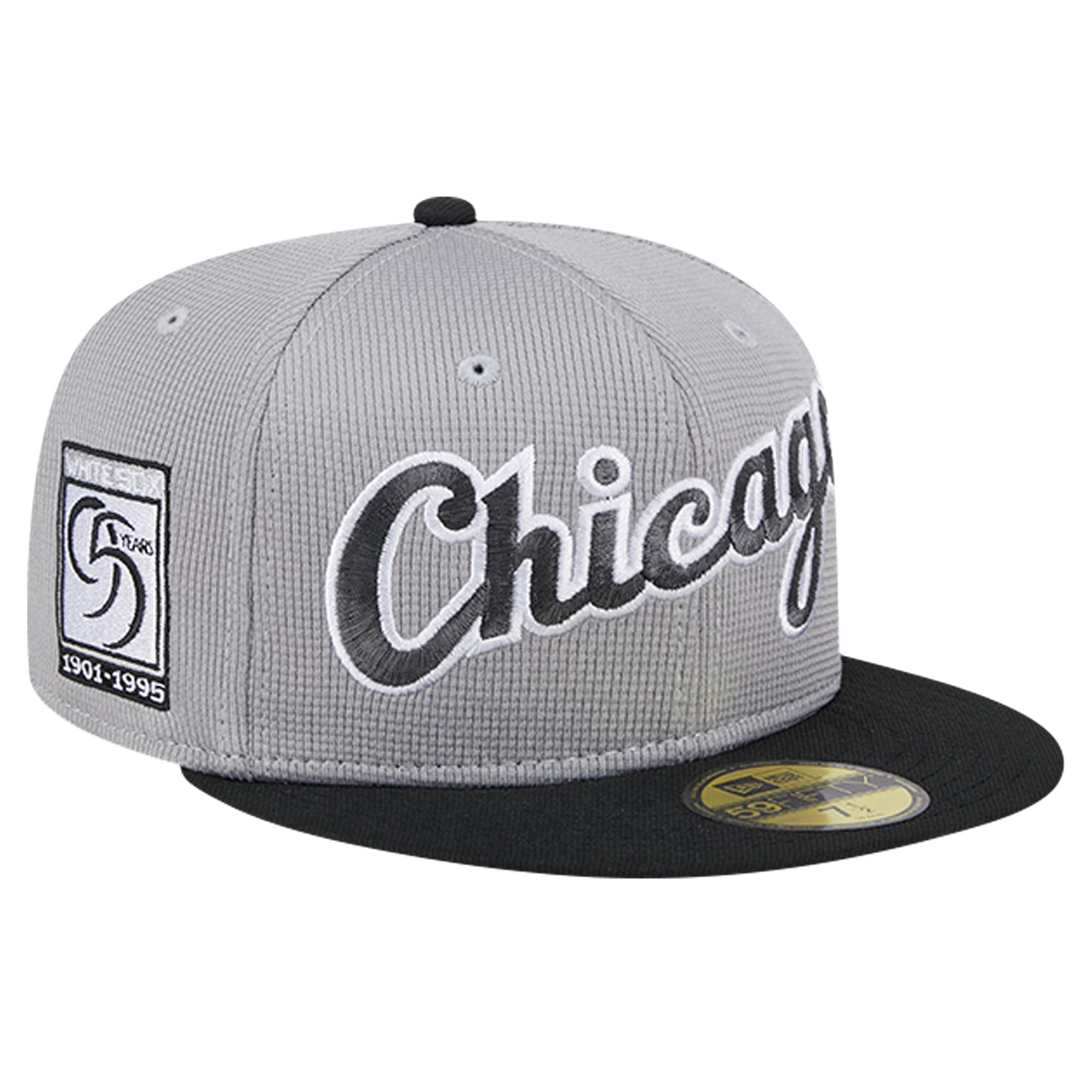 Men's New Era Gray Chicago White Sox Pivot Mesh 59FIFTY Fitted Hat ...