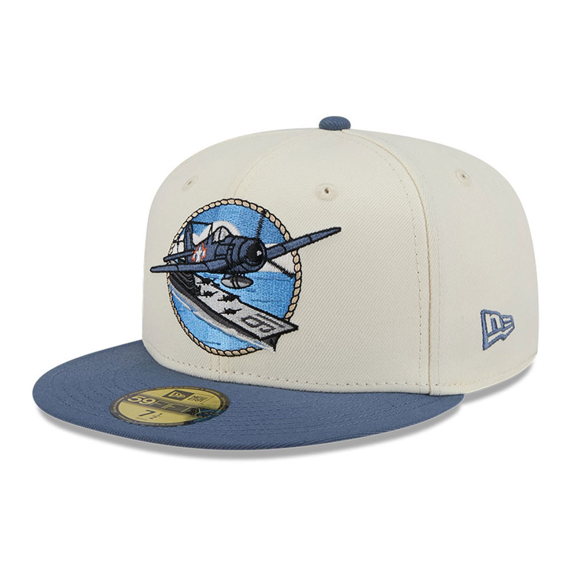 Men's-New Era Cream Corpus Christi Hooks Theme Nights 59FIFTY Fitted ...