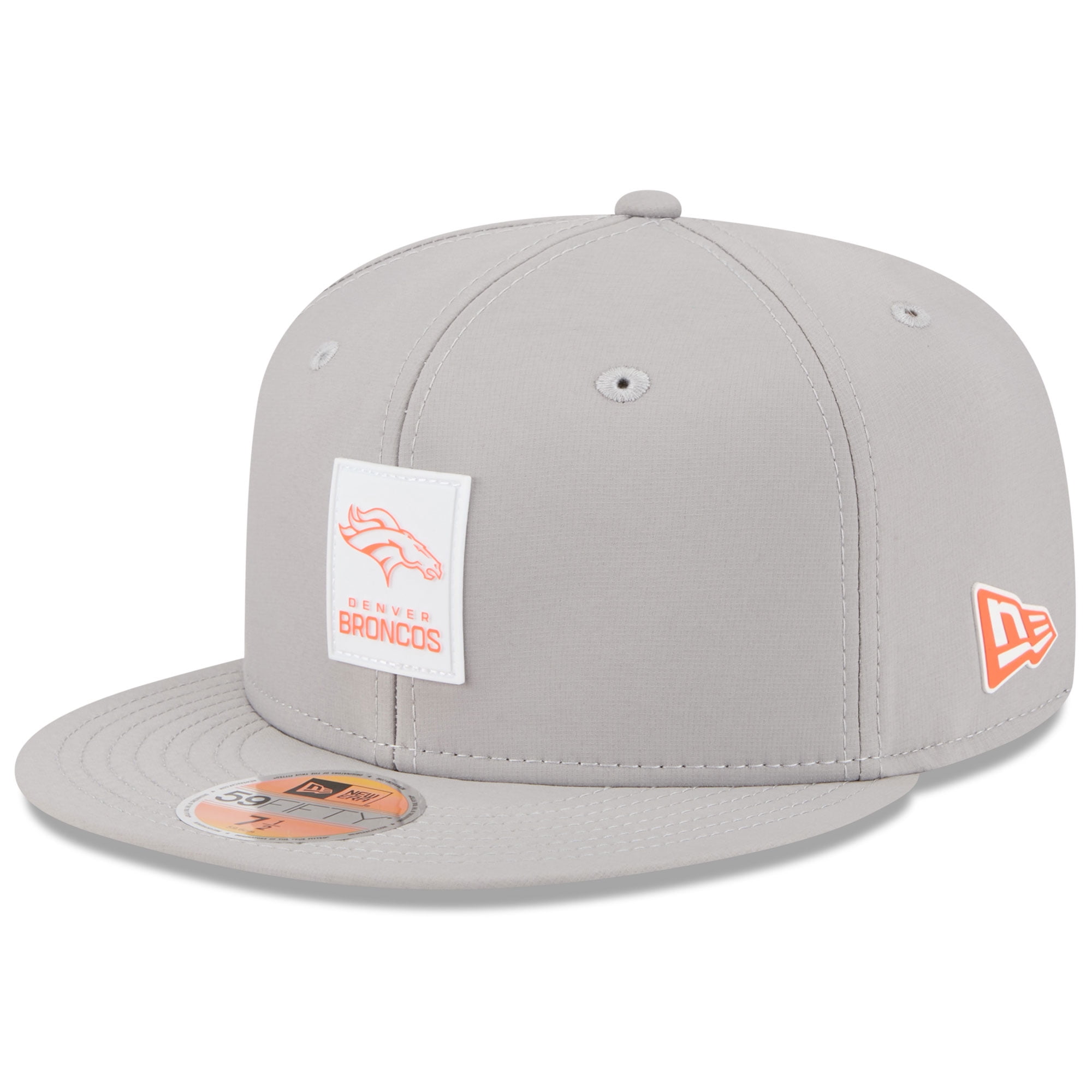 Men's New Era Gray Denver Broncos 2025 Sideline 59FIFTY Fitted Hat ...
