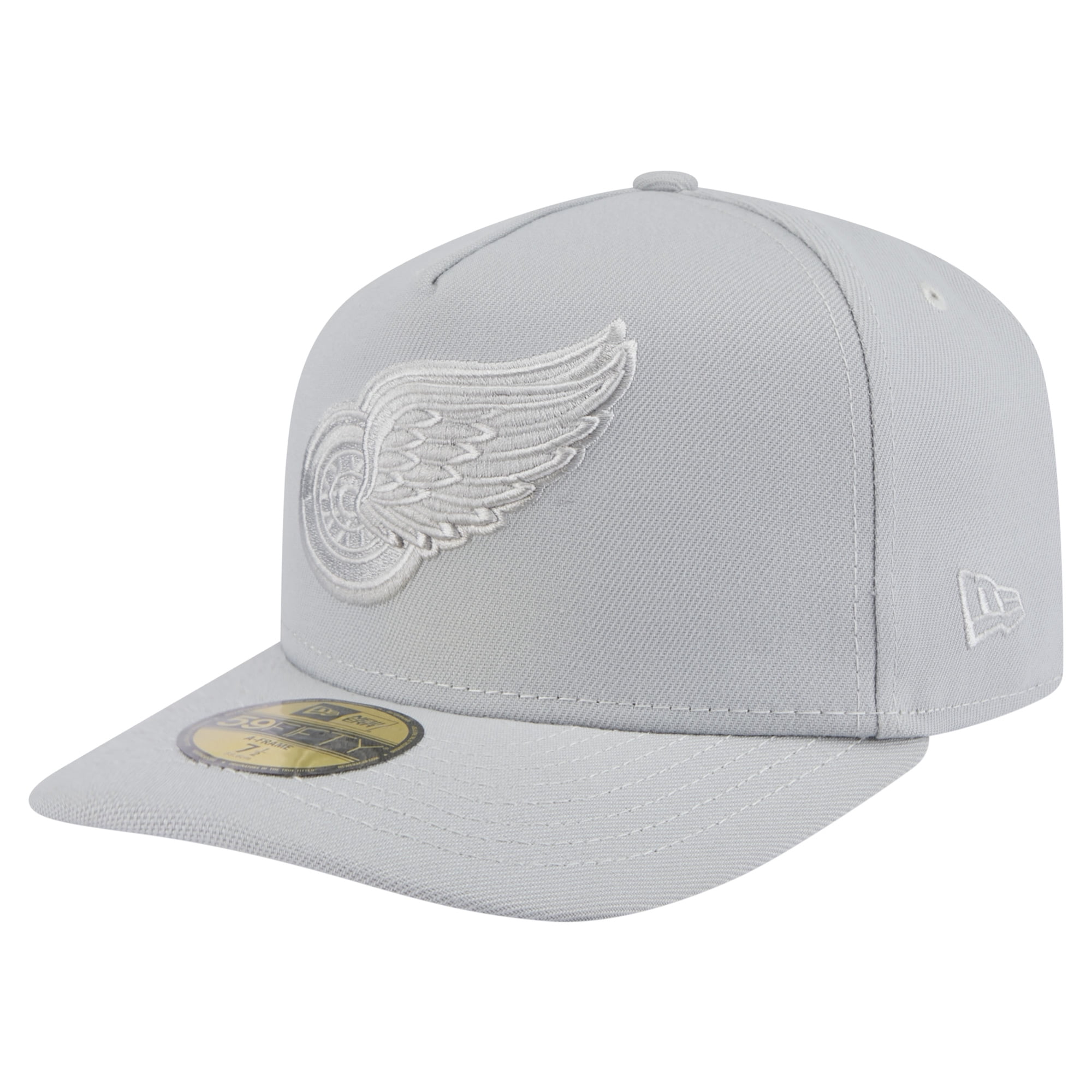 Men's New Era Gray Detroit Red Wings Color Pack A-Frame 59FIFTY Fitted ...