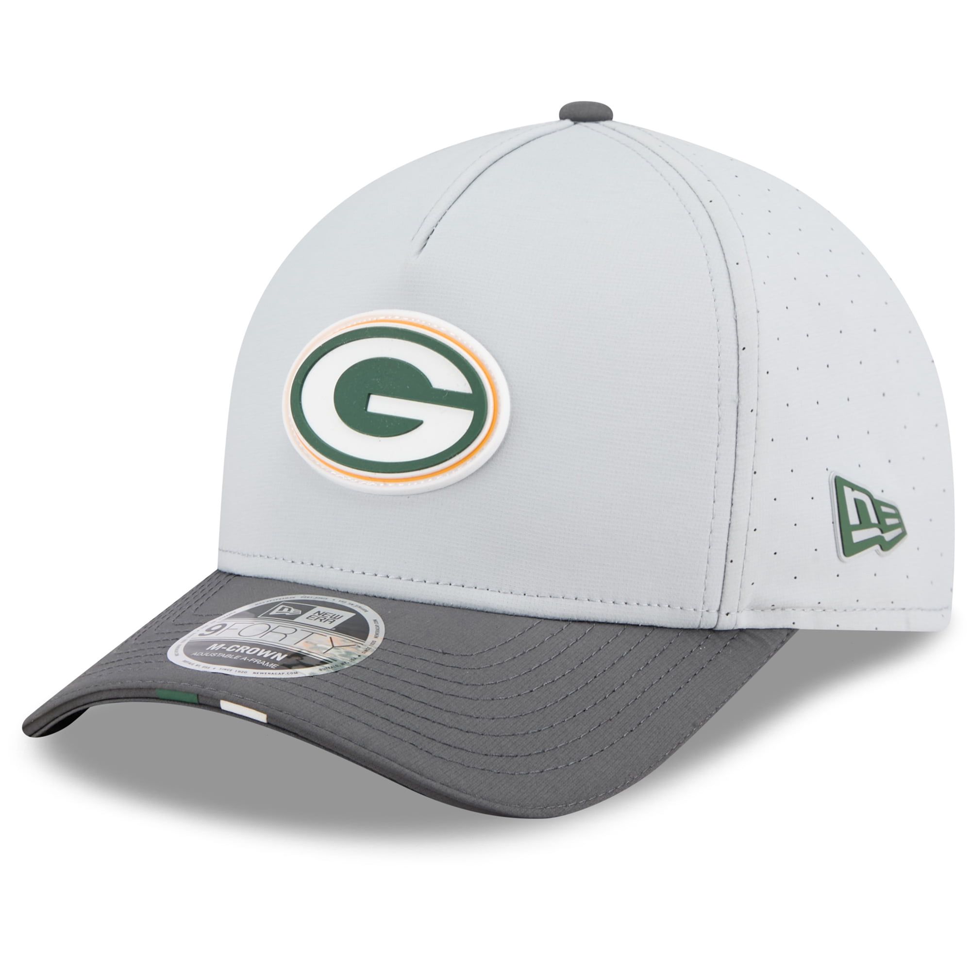 Men's New Era Gray/Graphite Green Bay Packers 2025 NFL Training Camp A ...