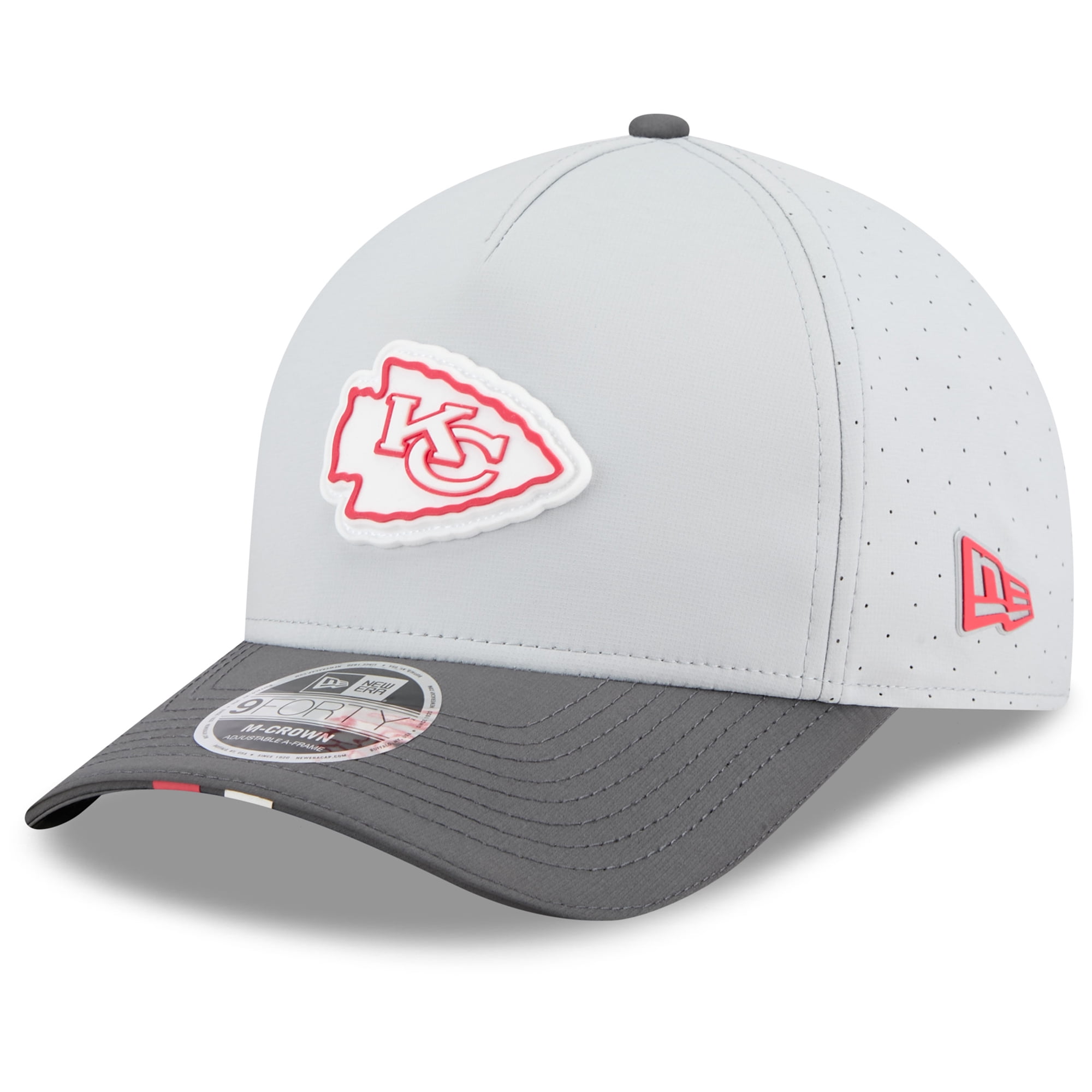 Men's New Era Gray/Graphite Kansas City Chiefs 2025 NFL Training Camp A ...