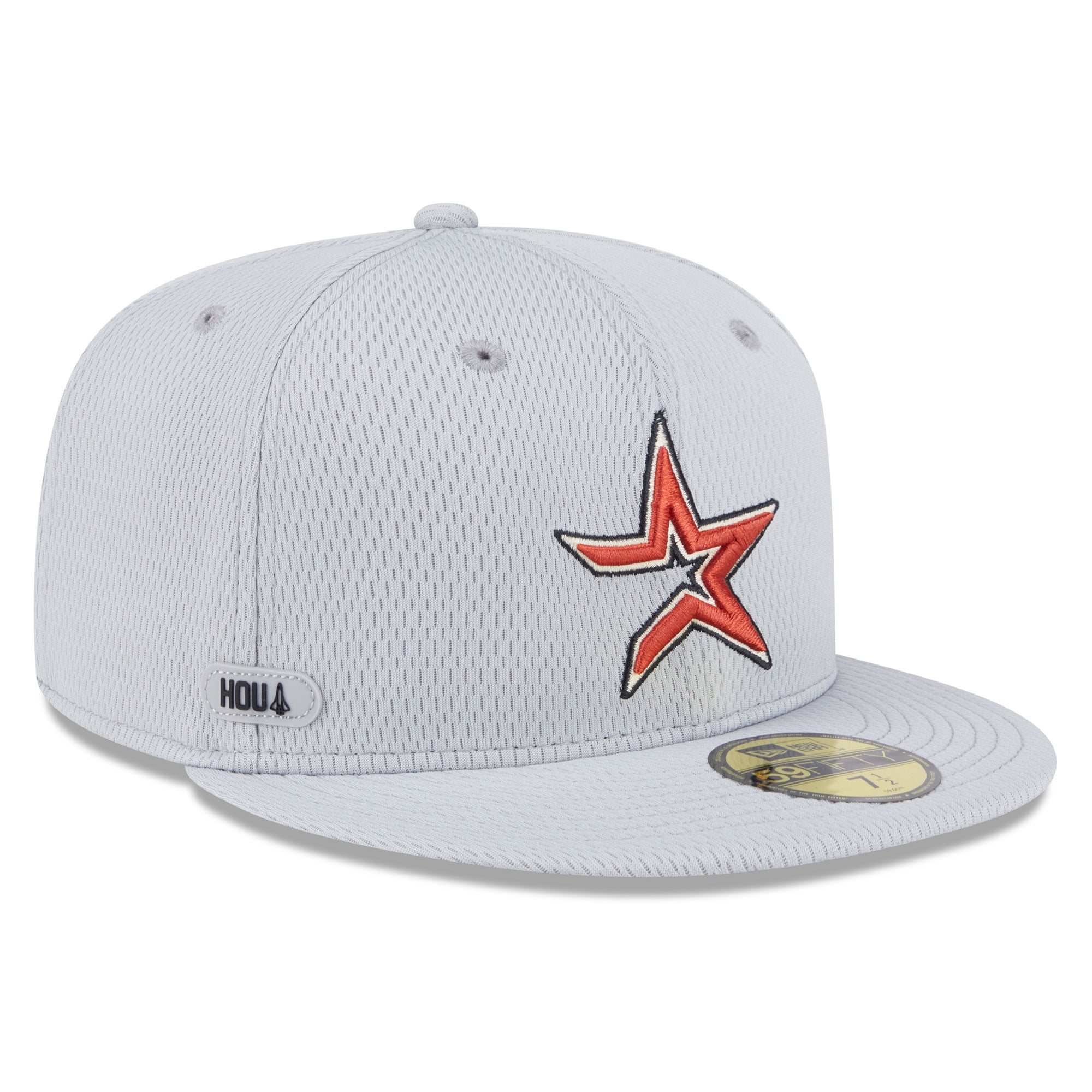 Men's New Era Gray Houston Astros 2025 MLB Clubhouse 59FIFTY Fitted Hat ...