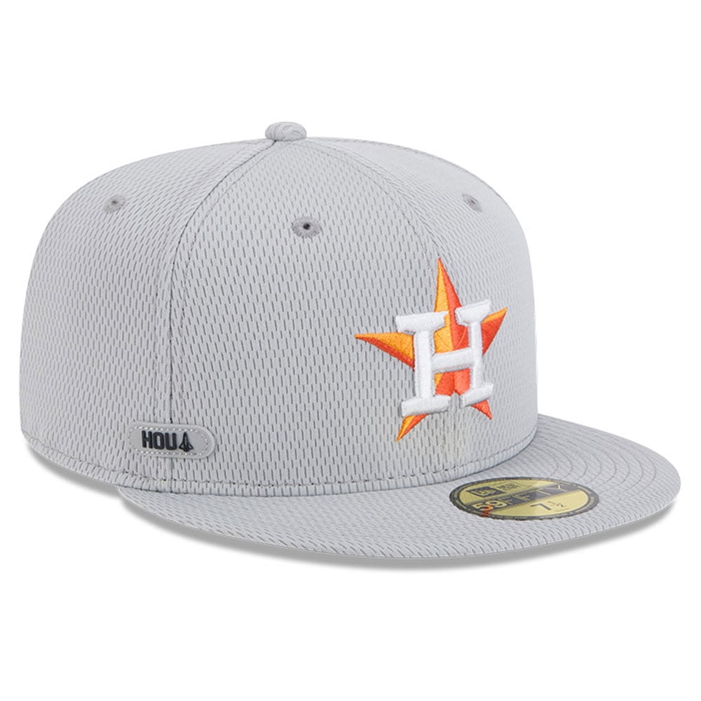 Men's New Era Gray Houston Astros 2025 MLB Clubhouse 59FIFTY Fitted Hat ...
