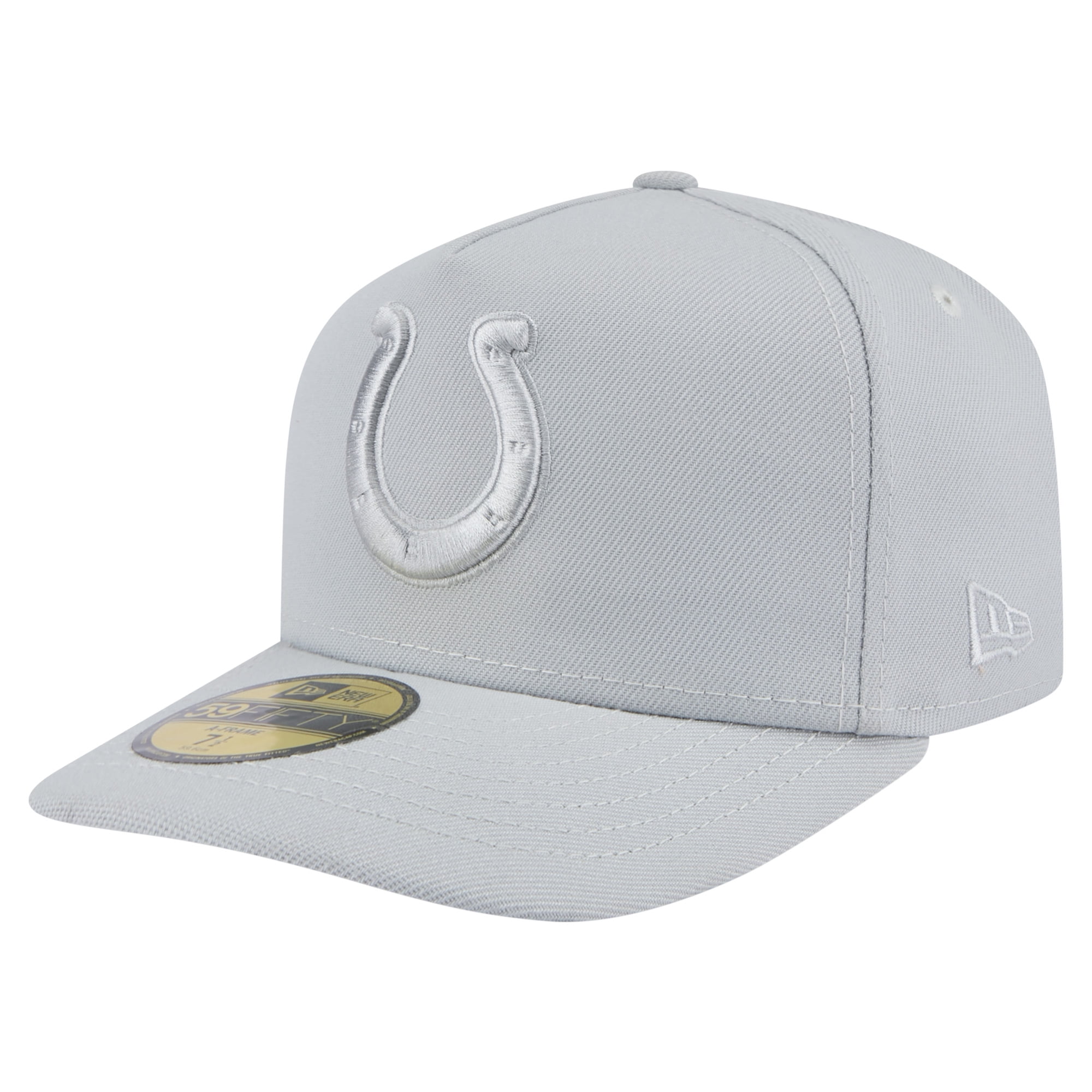 Men's New Era Gray Indianapolis Colts Color Pack A-Frame 59FIFTY Fitted ...
