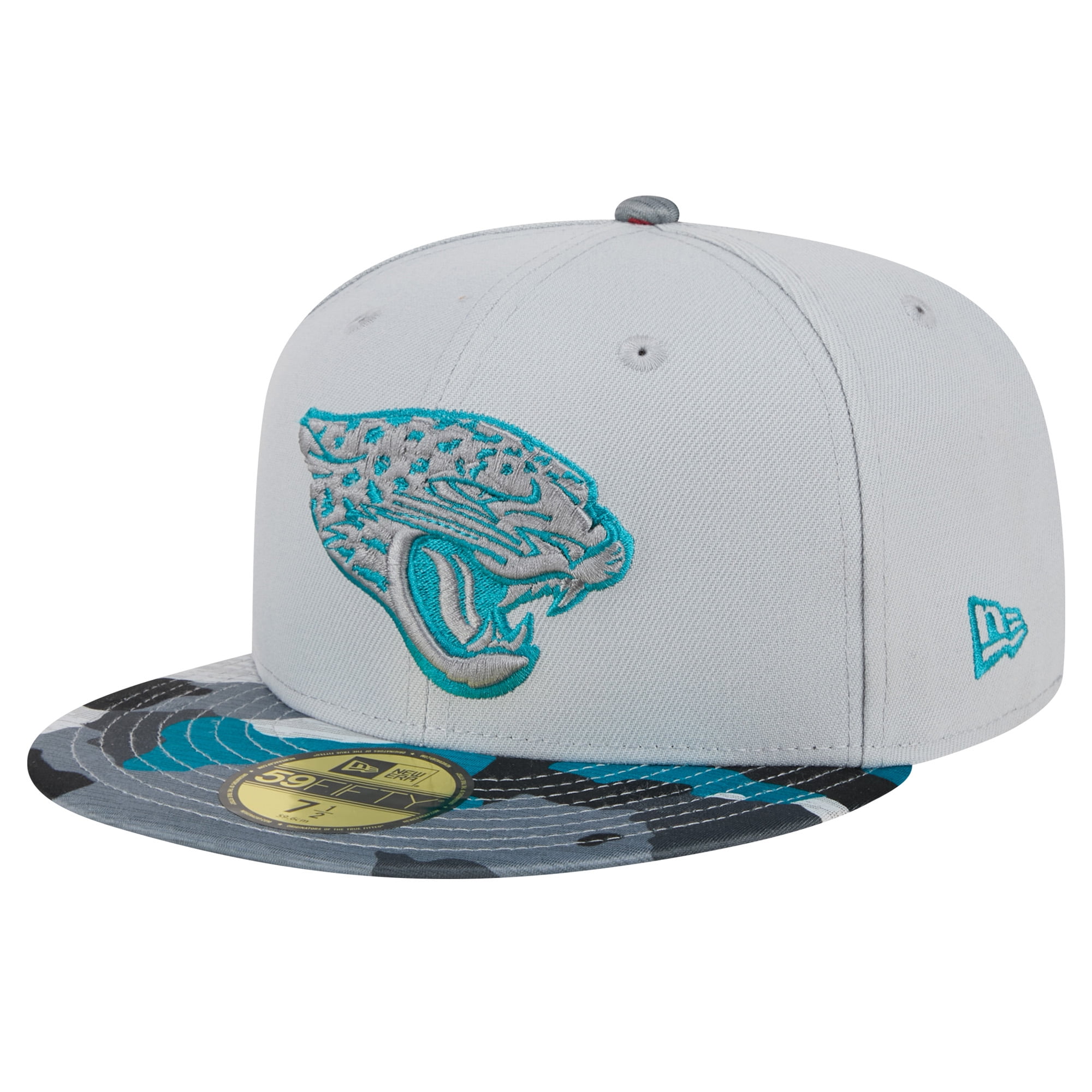 Men's New Era Gray Jacksonville Jaguars Active Camo 59FIFTY Fitted Hat ...