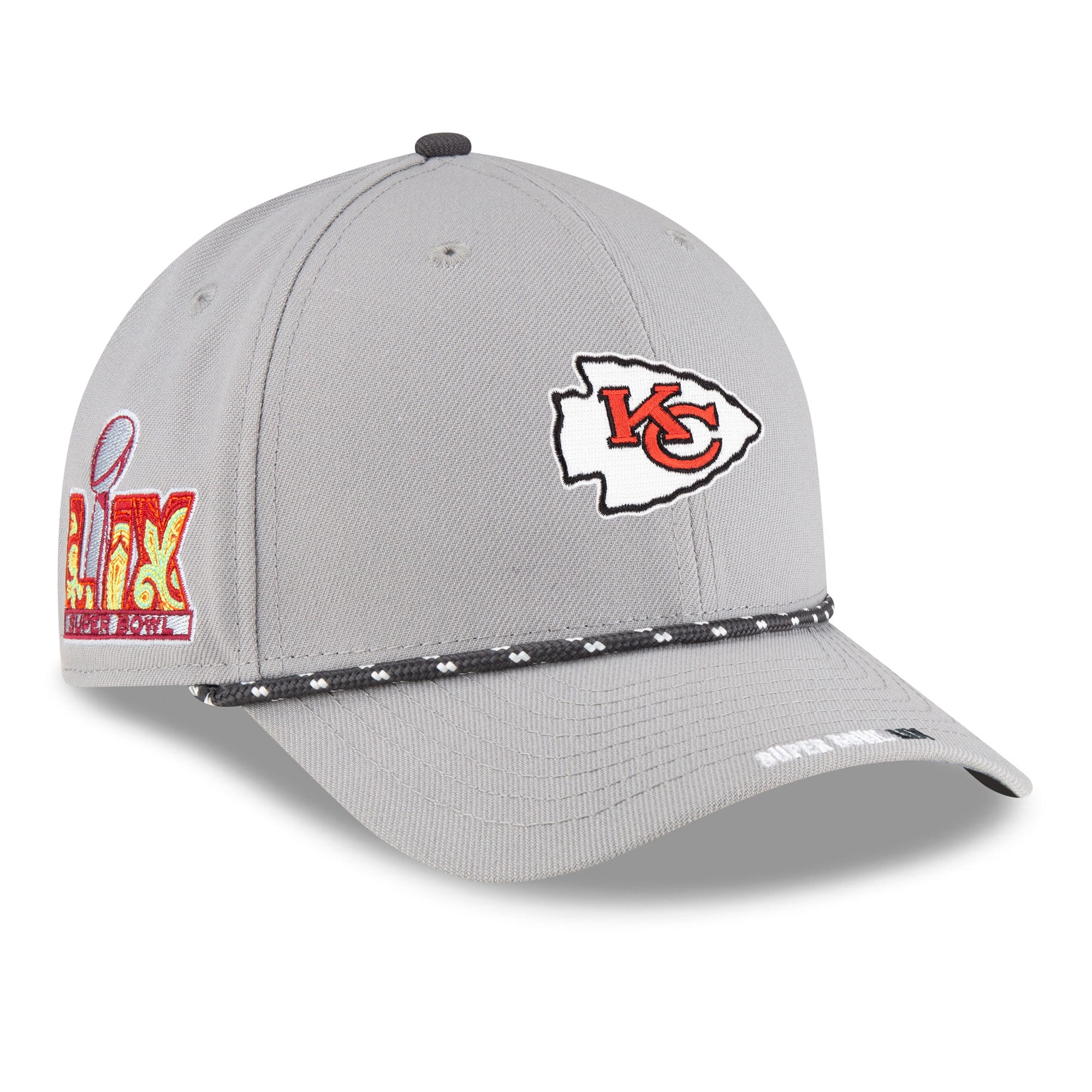 Men's New Era Gray Kansas City Chiefs Super Bowl LIX Opening Night ...