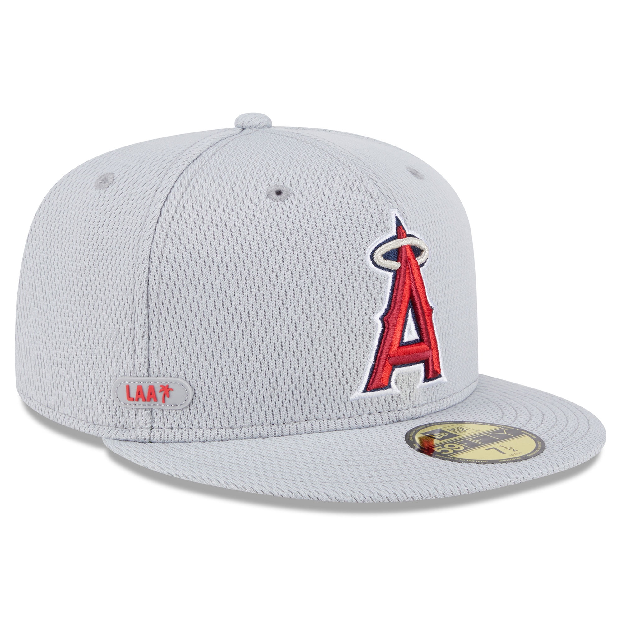 Men's New Era Gray Los Angeles Angels 2025 MLB Clubhouse 59FIFTY Fitted ...