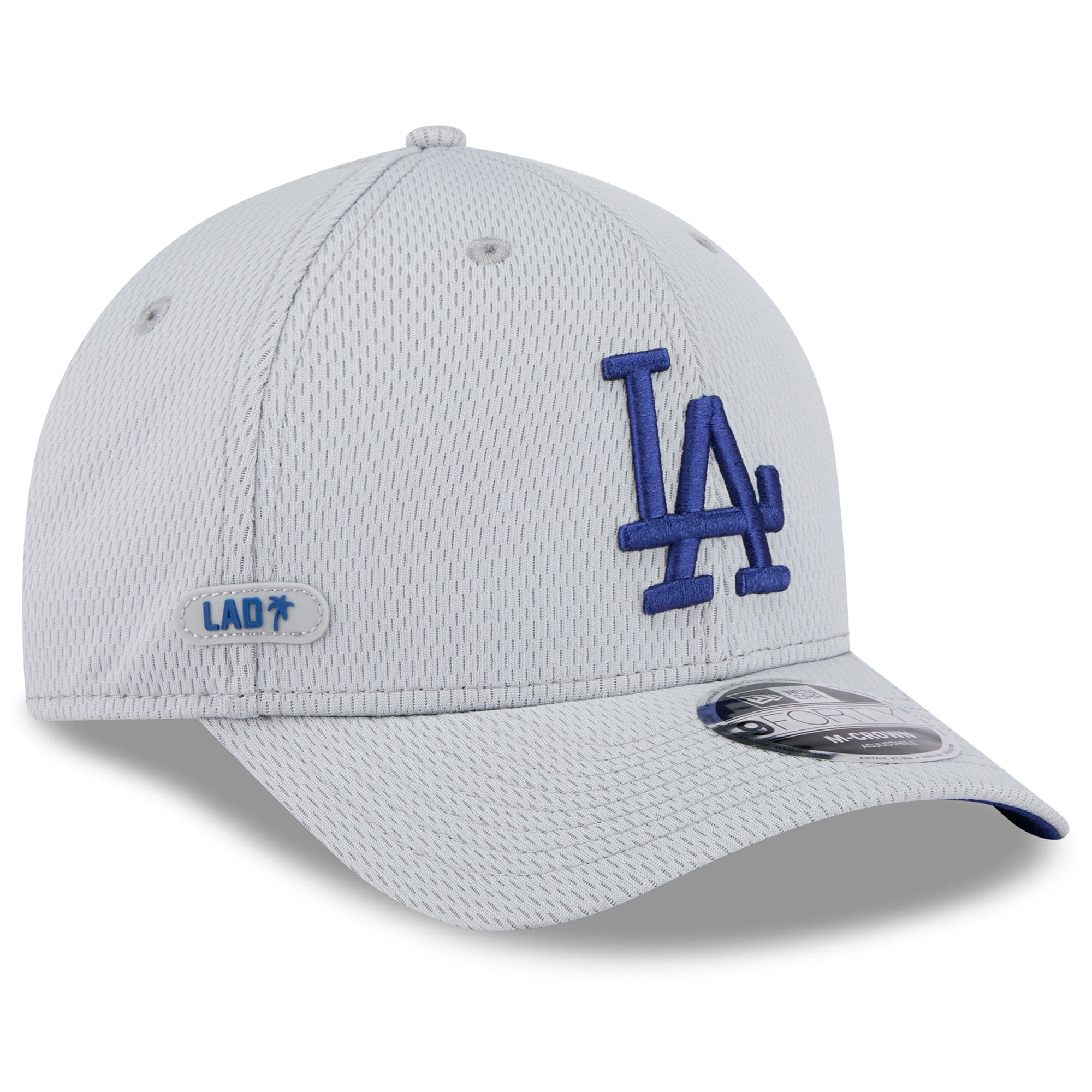 Men's New Era Gray Los Angeles Dodgers 2025 MLB Clubhouse 9FORTY M ...