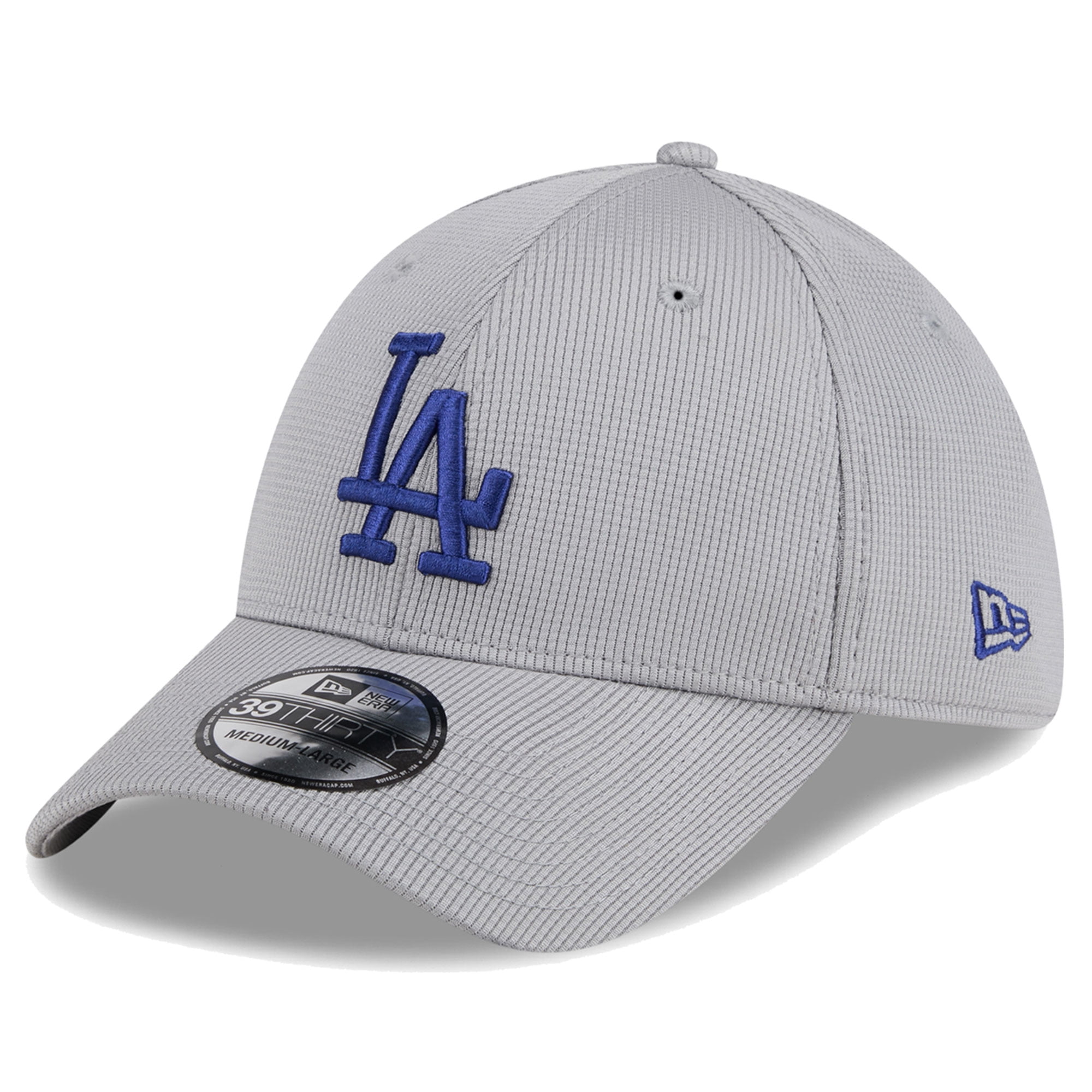 Men's New Era Gray Los Angeles Dodgers Active Pivot 39THIRTY Flex Hat ...