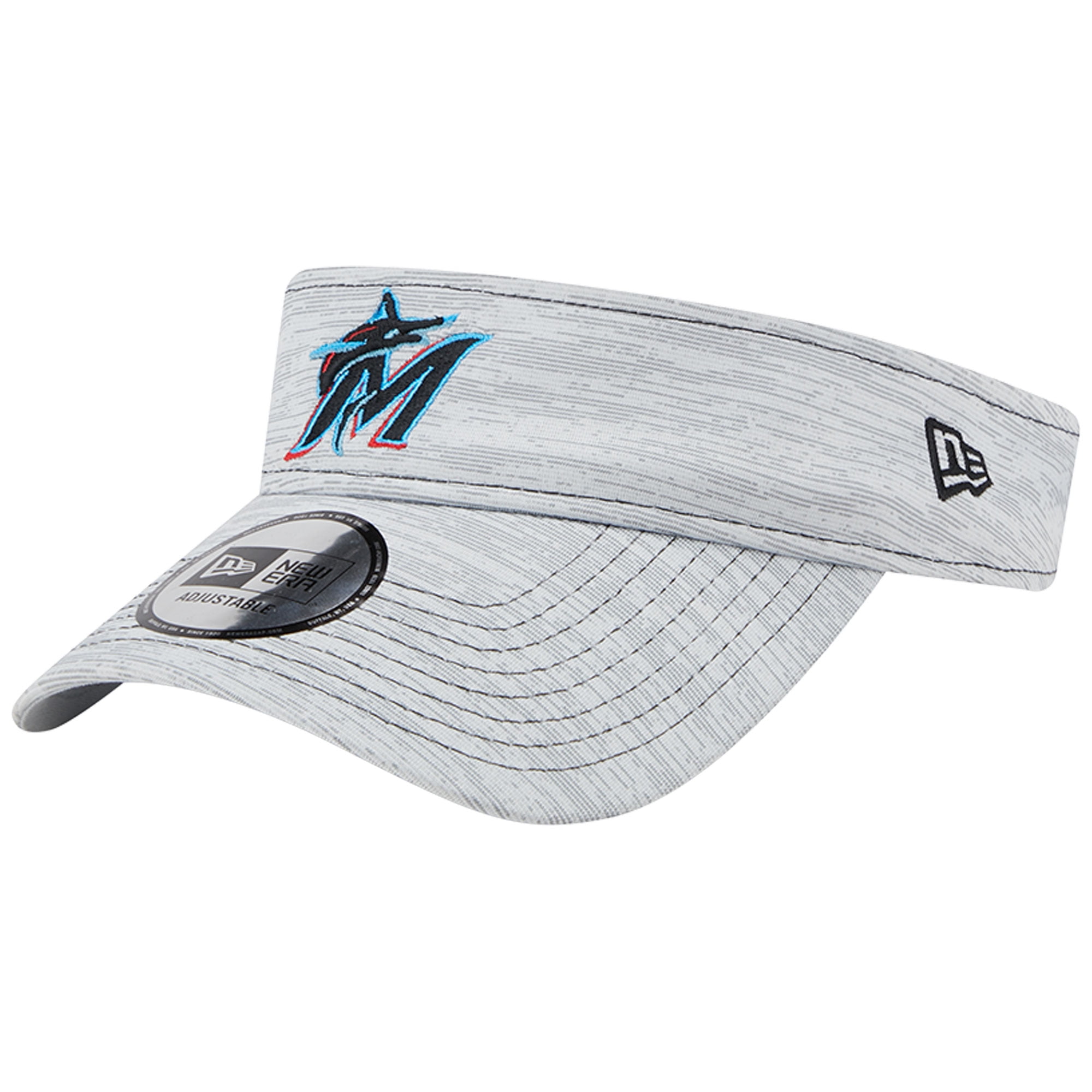 Men's New Era Gray Miami Marlins Adjustable Visor - Walmart.com