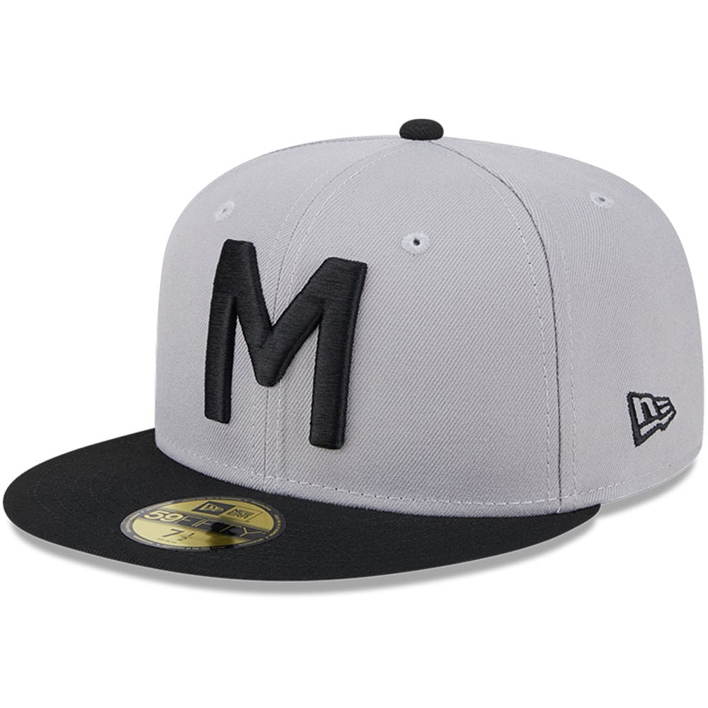 Men's New Era Gray Montgomery Biscuits 2024 Rickwood Classic 59FIFTY ...