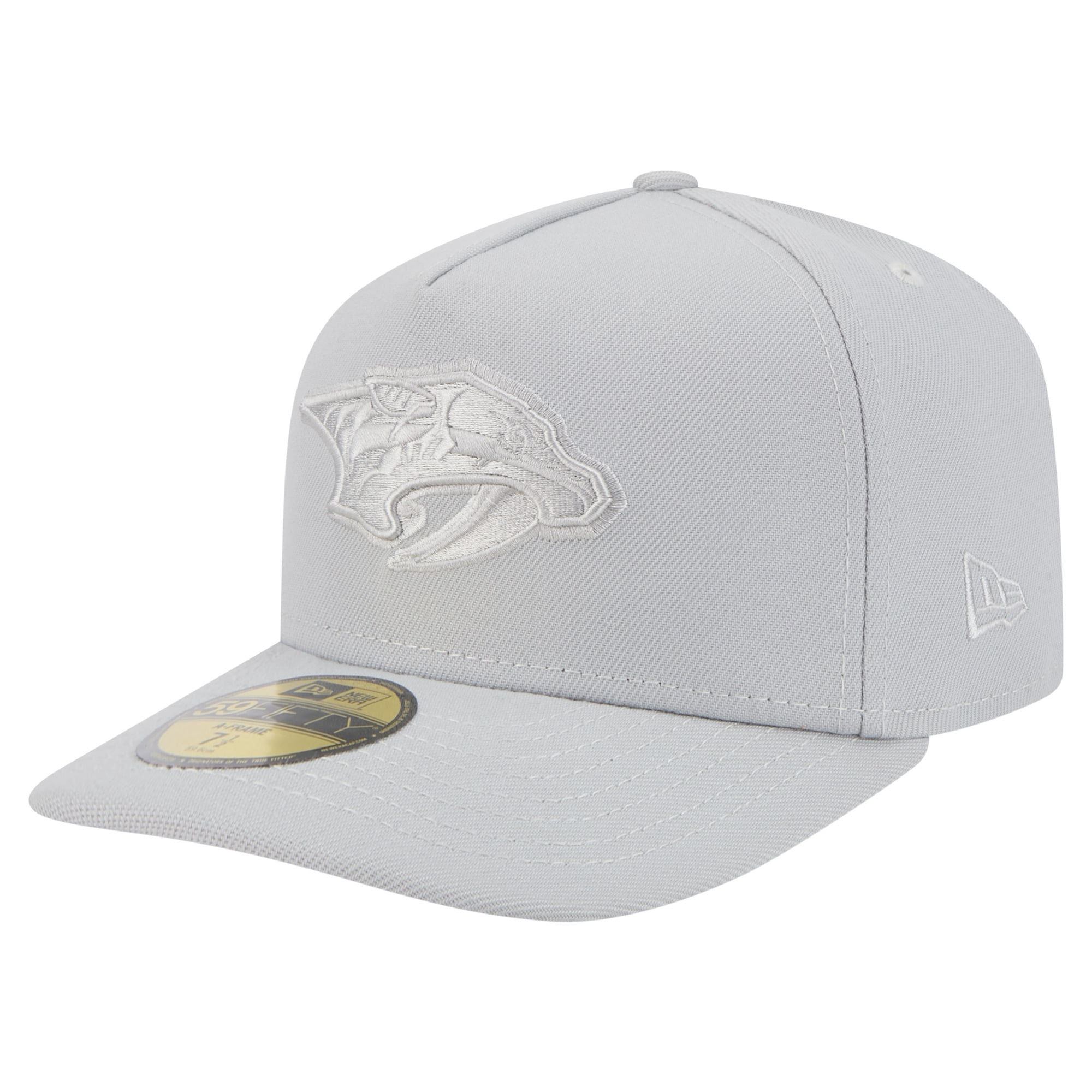 Men's New Era Gray Nashville Predators Color Pack A-Frame 59FIFTY ...