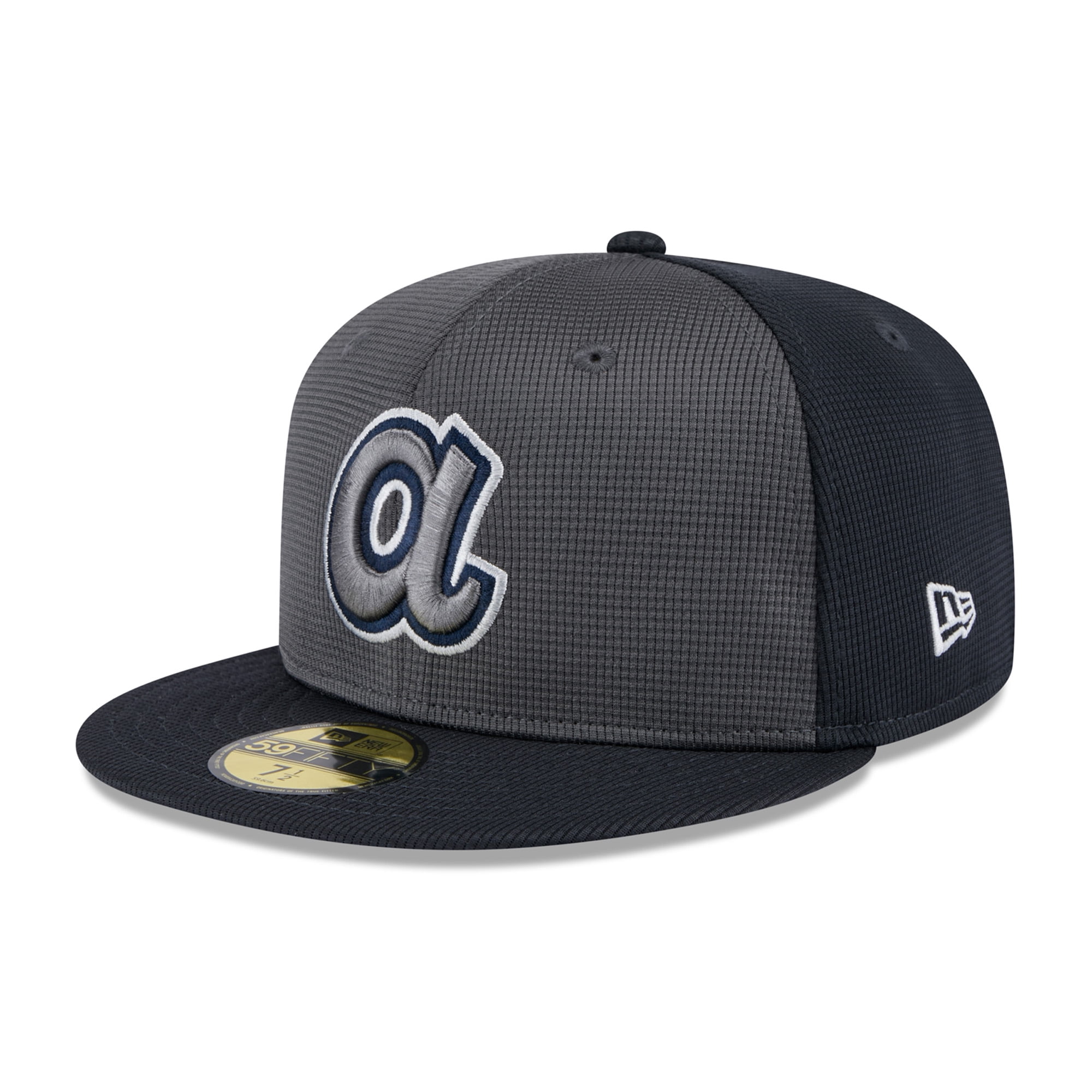 Men's New Era Gray/Navy Atlanta Braves 2025 Batting Practice 59FIFTY ...