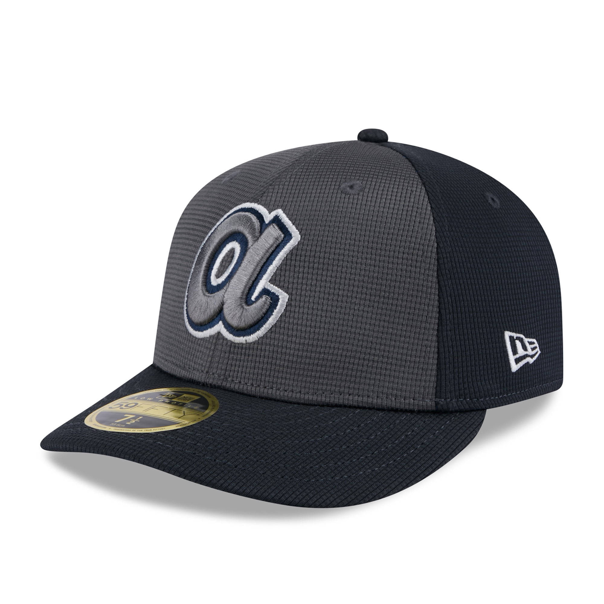 Men's New Era Gray/Navy Atlanta Braves 2025 Batting Practice Low ...