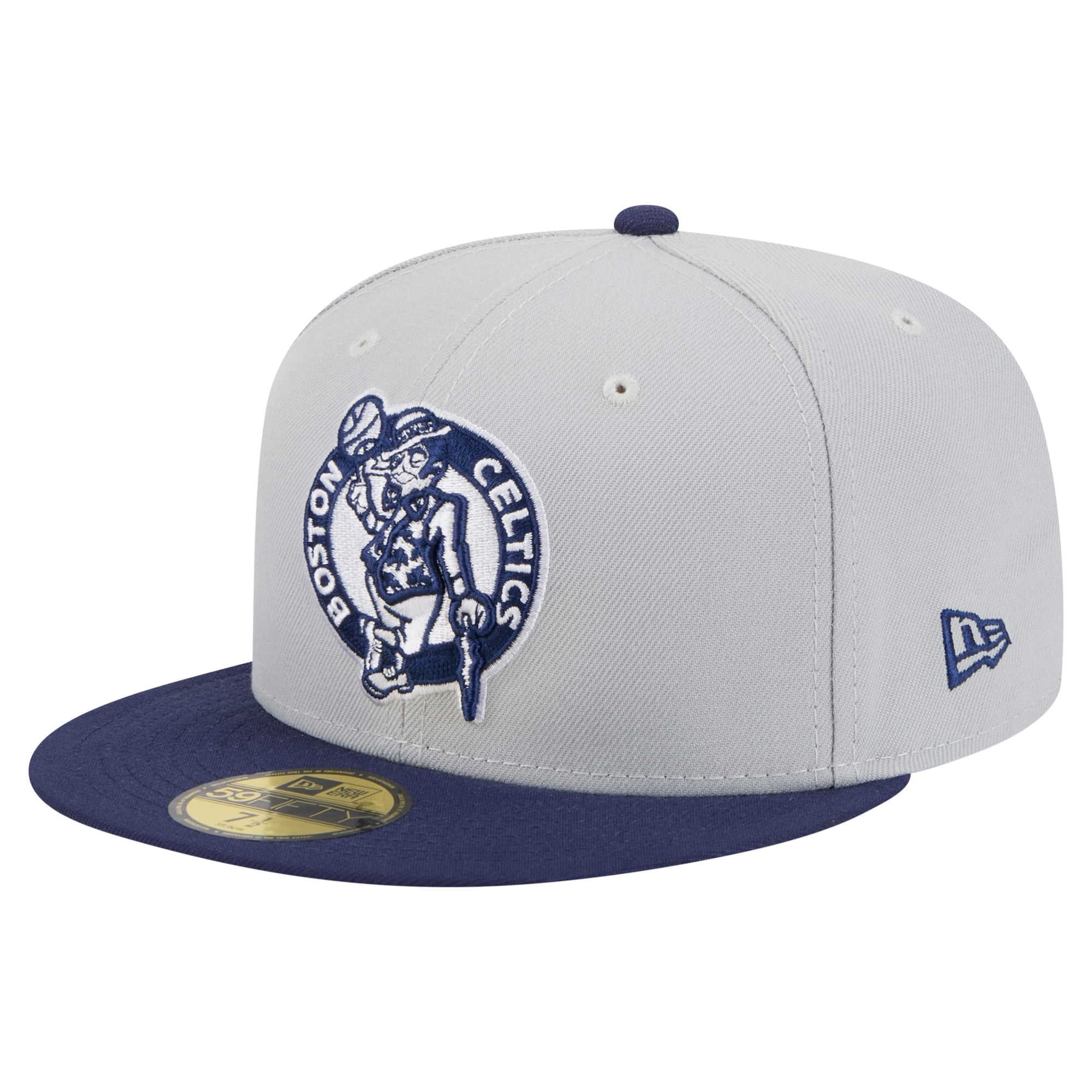 Men's New Era Gray/Navy Boston Celtics Color Pack 2-Tone 59FIFTY Fitted ...