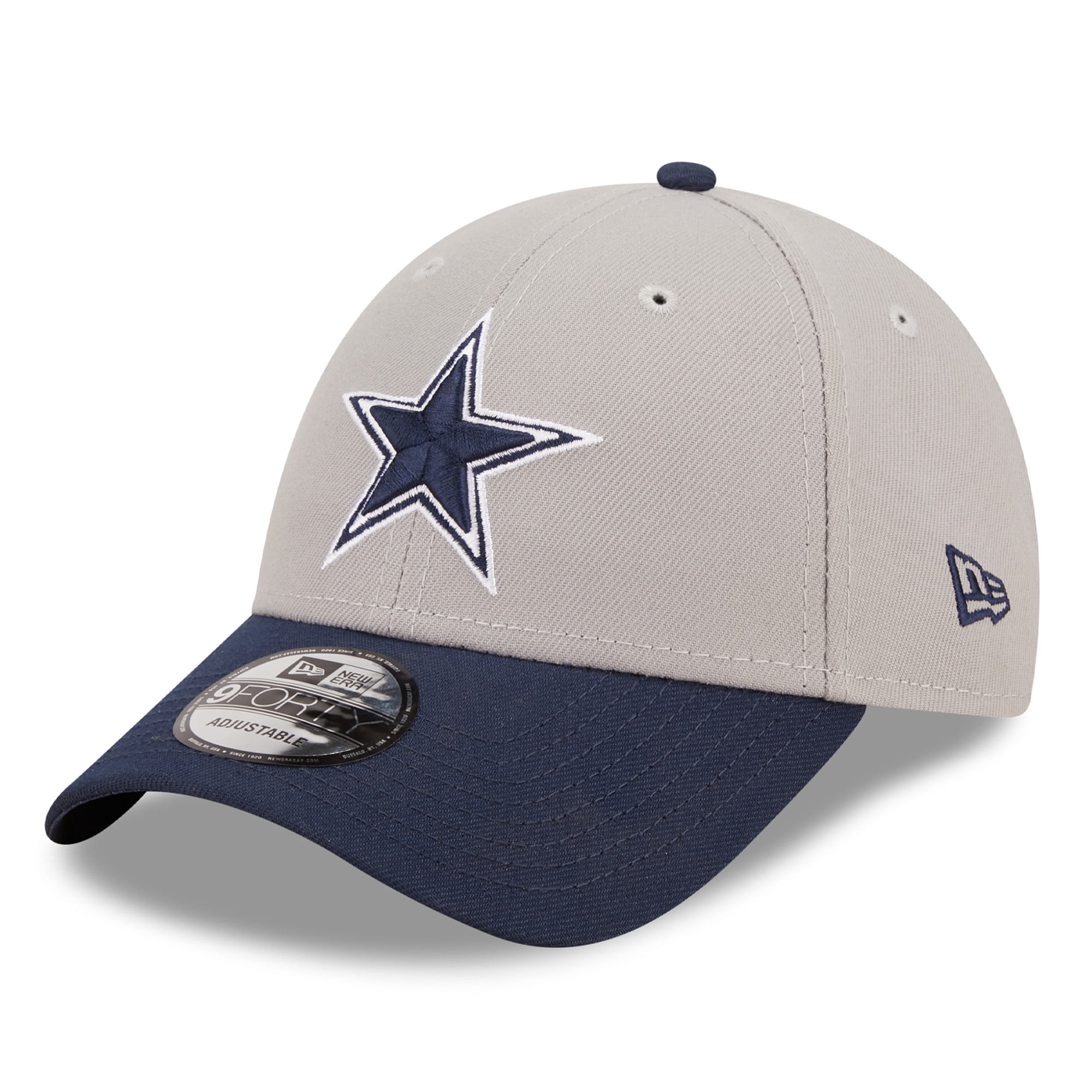 New Era Men's NFL Dallas Cowboys 9FORTY Adjustable 2Tone Gray/Navy Ball ...