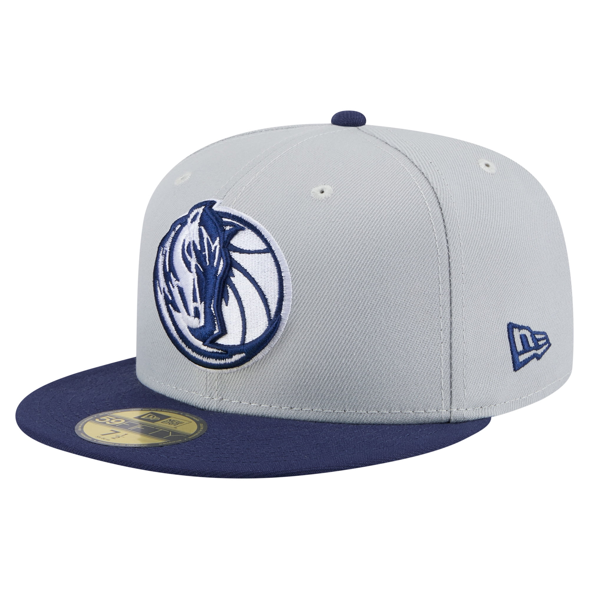 Men's New Era Gray/Navy Dallas Mavericks Color Pack 2-Tone 59FIFTY ...