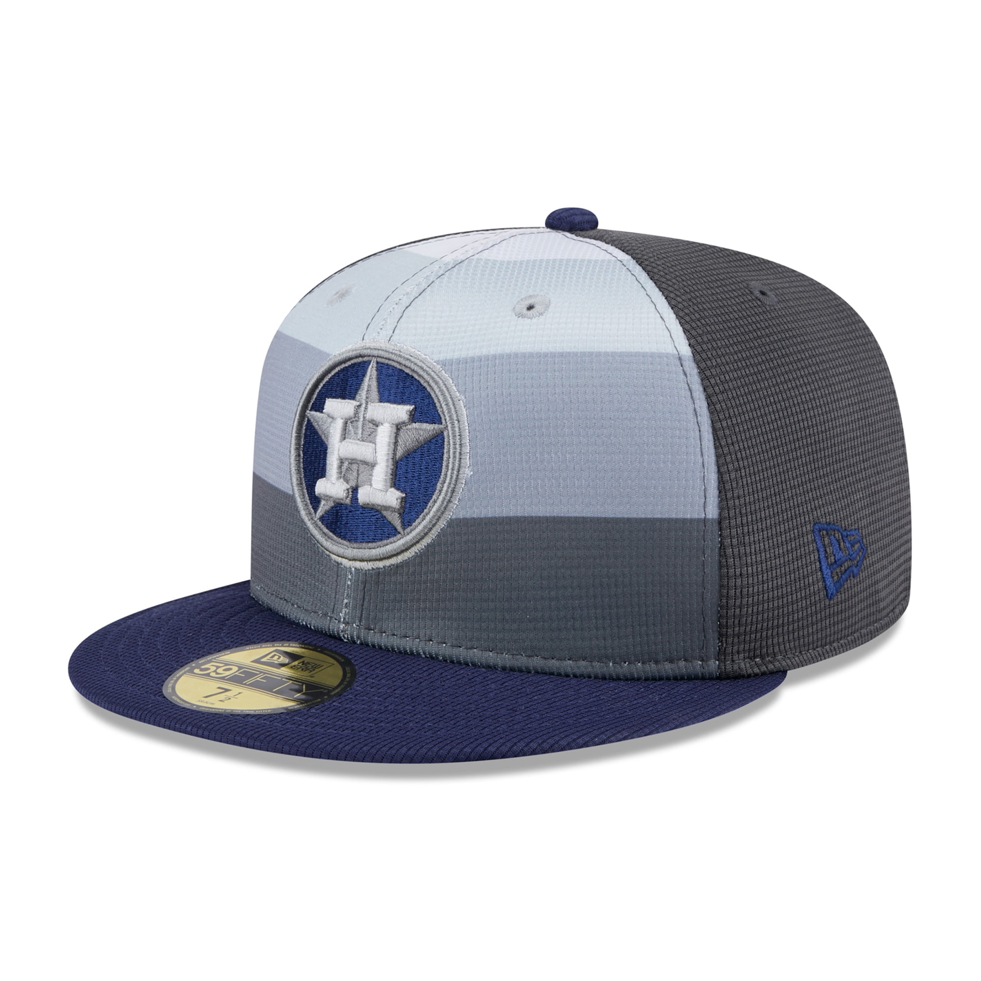 Men's New Era Gray/Navy Houston Astros 2025 Batting Practice 59FIFTY ...