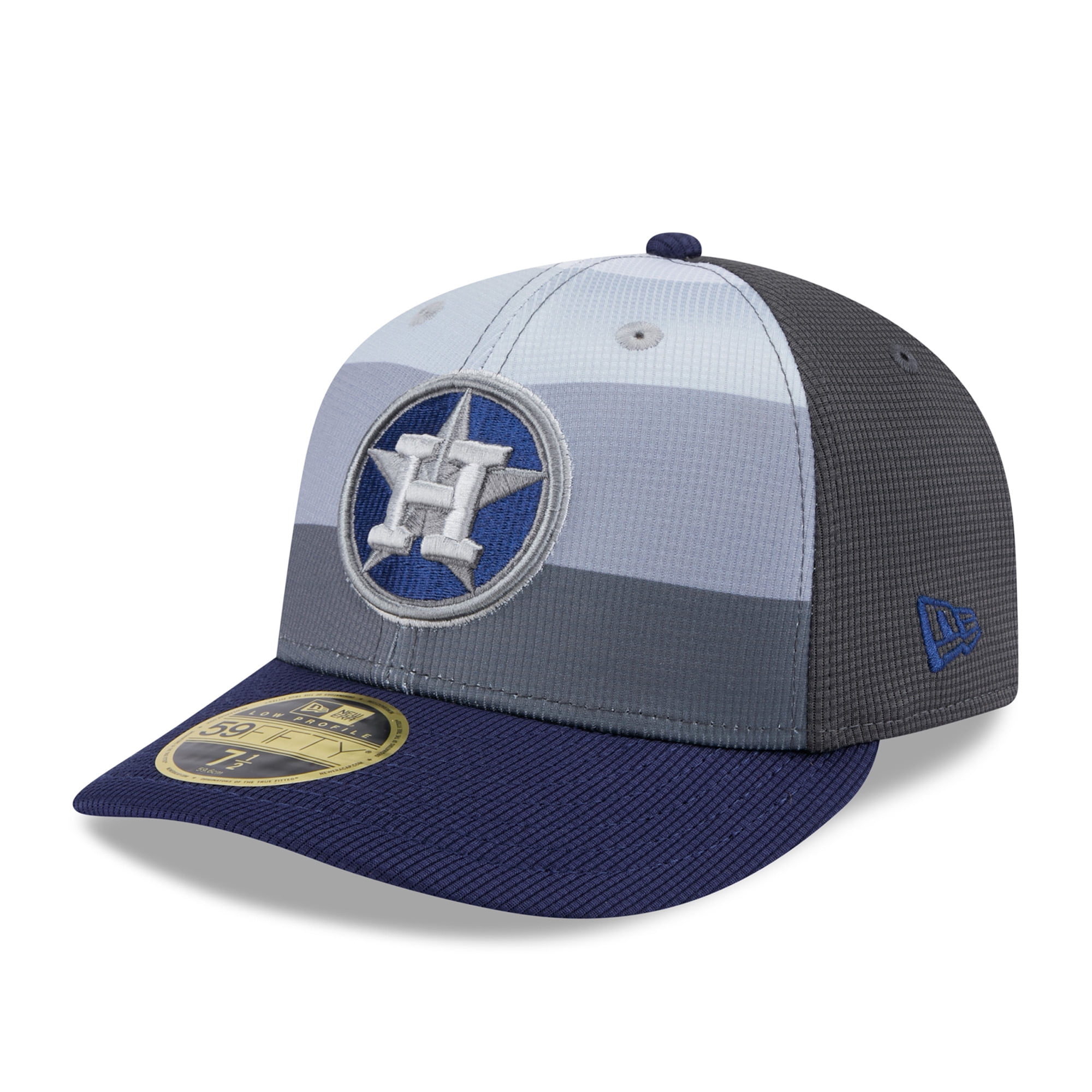 Men's New Era Gray/Navy Houston Astros 2025 Batting Practice Low ...