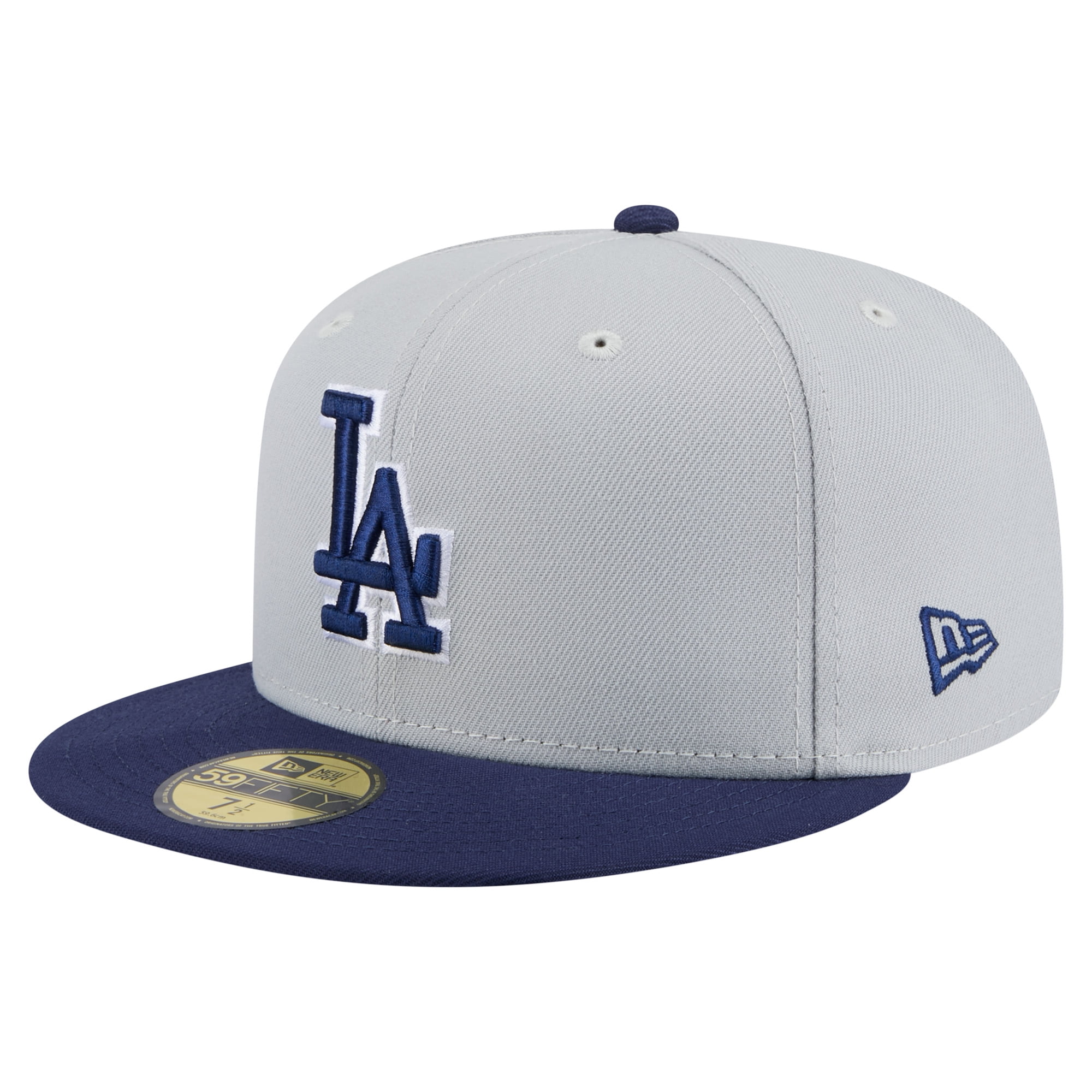 Men's New Era Gray/Navy Los Angeles Dodgers Colorpack Two-Tone 59FIFTY ...