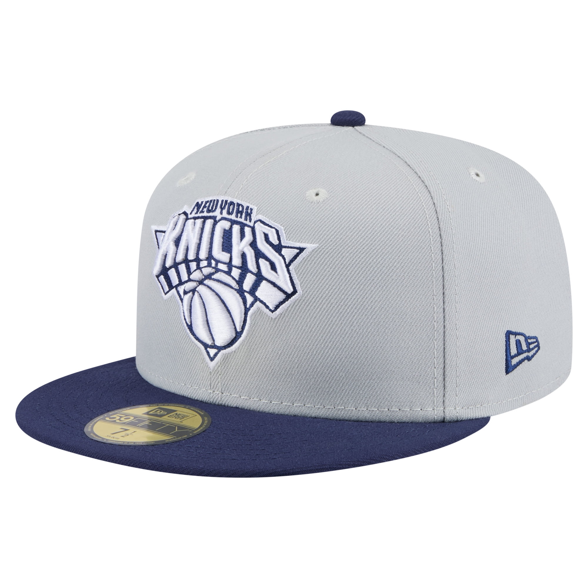 Men's New Era Gray/Navy New York Knicks Color Pack 2-Tone 59FIFTY ...