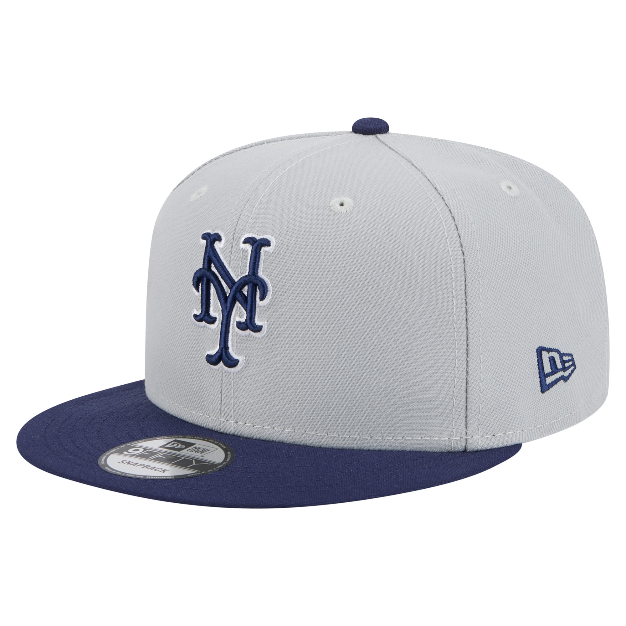 Men's New Era Gray/Navy New York Mets 2-Tone Color Pack 9FIFTY Snapback ...