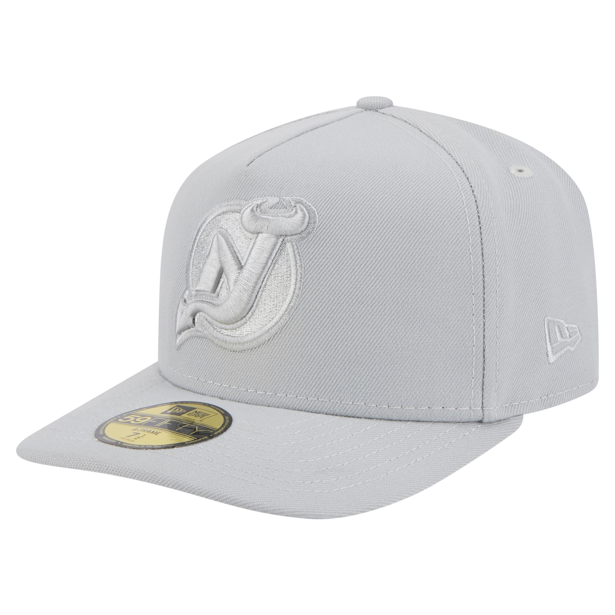 Men's New Era Gray New Jersey Devils Color Pack A-Frame 59FIFTY Fitted ...