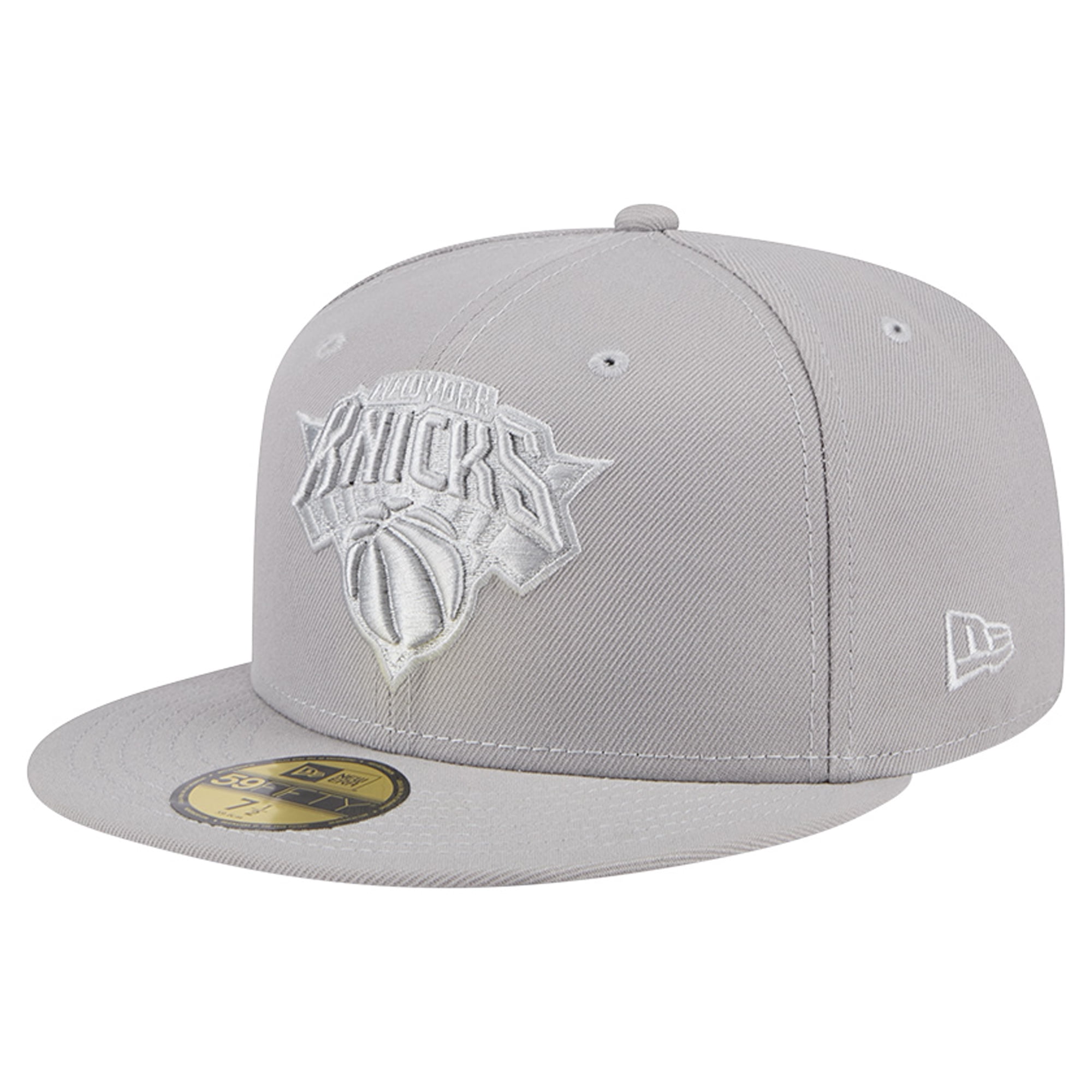 Men's New Era Gray New York Knicks Color Pack 59FIFTY Fitted Hat ...