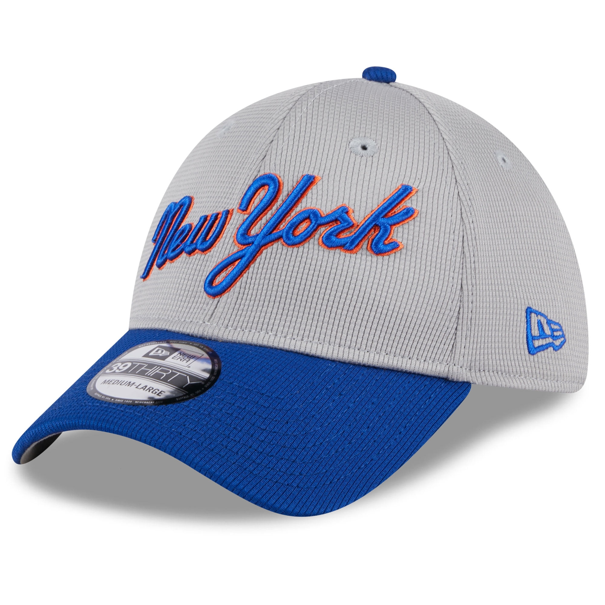 Men's New Era Gray New York Mets 2025 Batting Practice 39THIRTY Flex ...