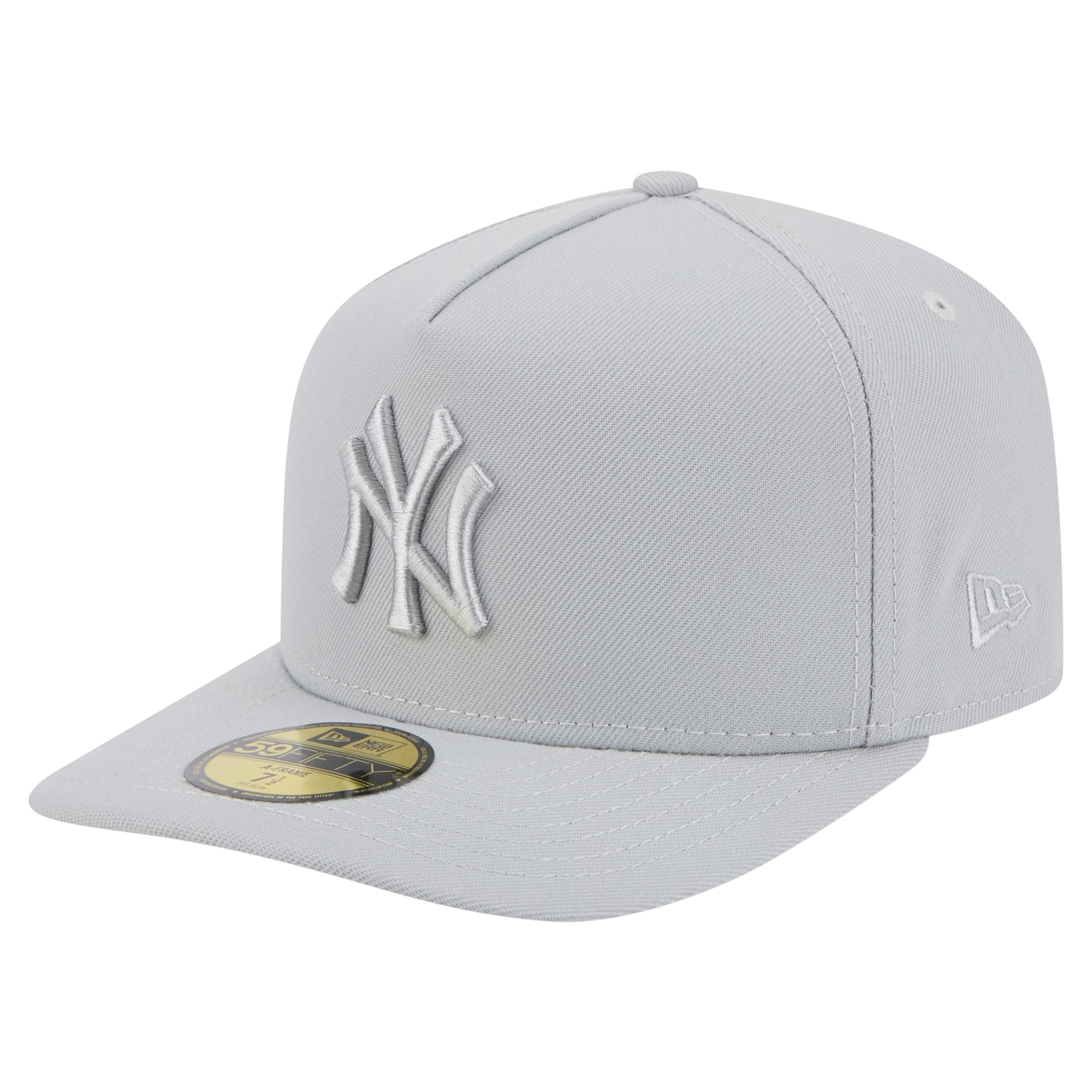 Men's New Era Gray New York Yankees Colorpack A-Frame 59FIFTY Fitted ...