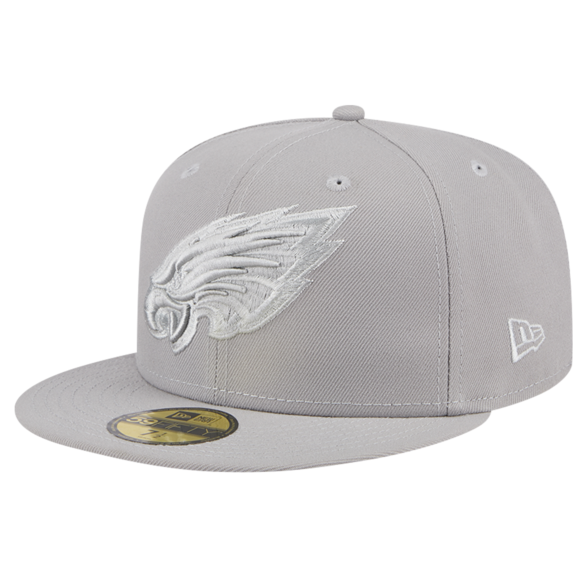 Men's New Era Gray Philadelphia Eagles Color Pack 59FIFTY Fitted Hat ...
