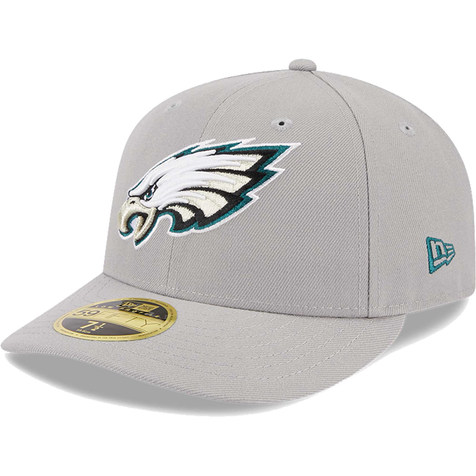 Men's New Era Gray Philadelphia Eagles Omaha Low Profile 59FIFTY Fitted ...