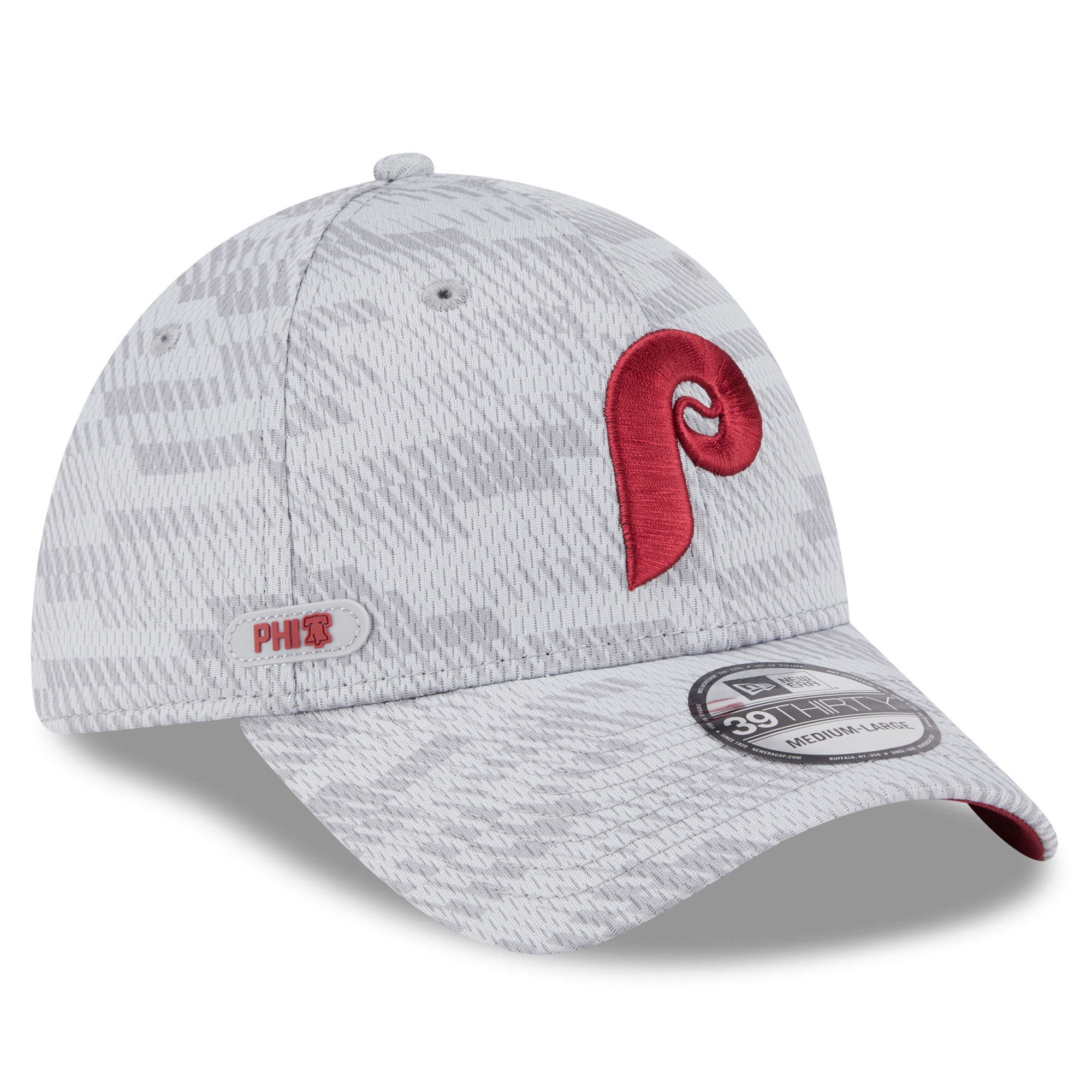 Men's New Era Gray Philadelphia Phillies 2025 MLB Clubhouse 39THIRTY ...