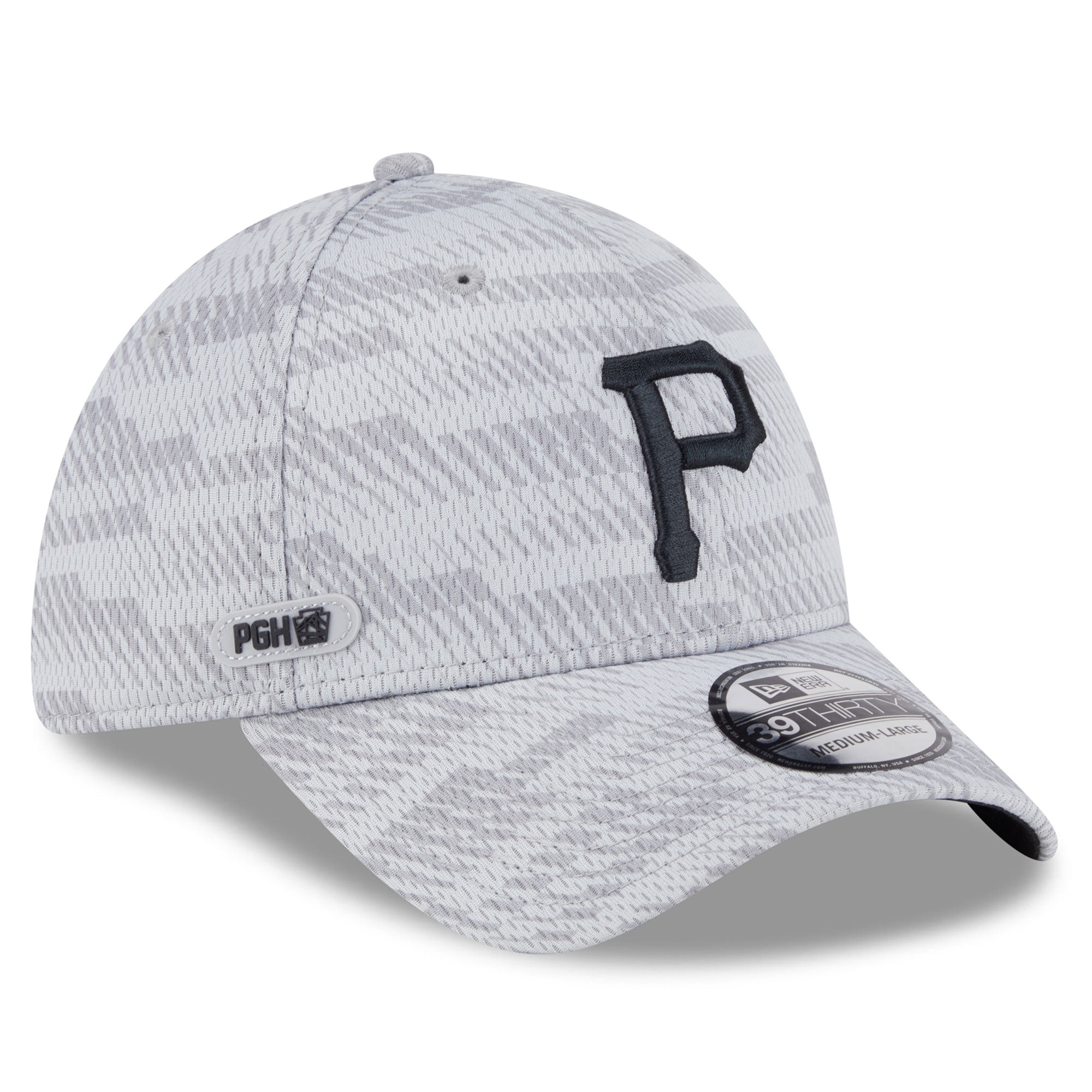 Men's New Era Gray Pittsburgh Pirates 2025 MLB Clubhouse 39THIRTY Flex ...