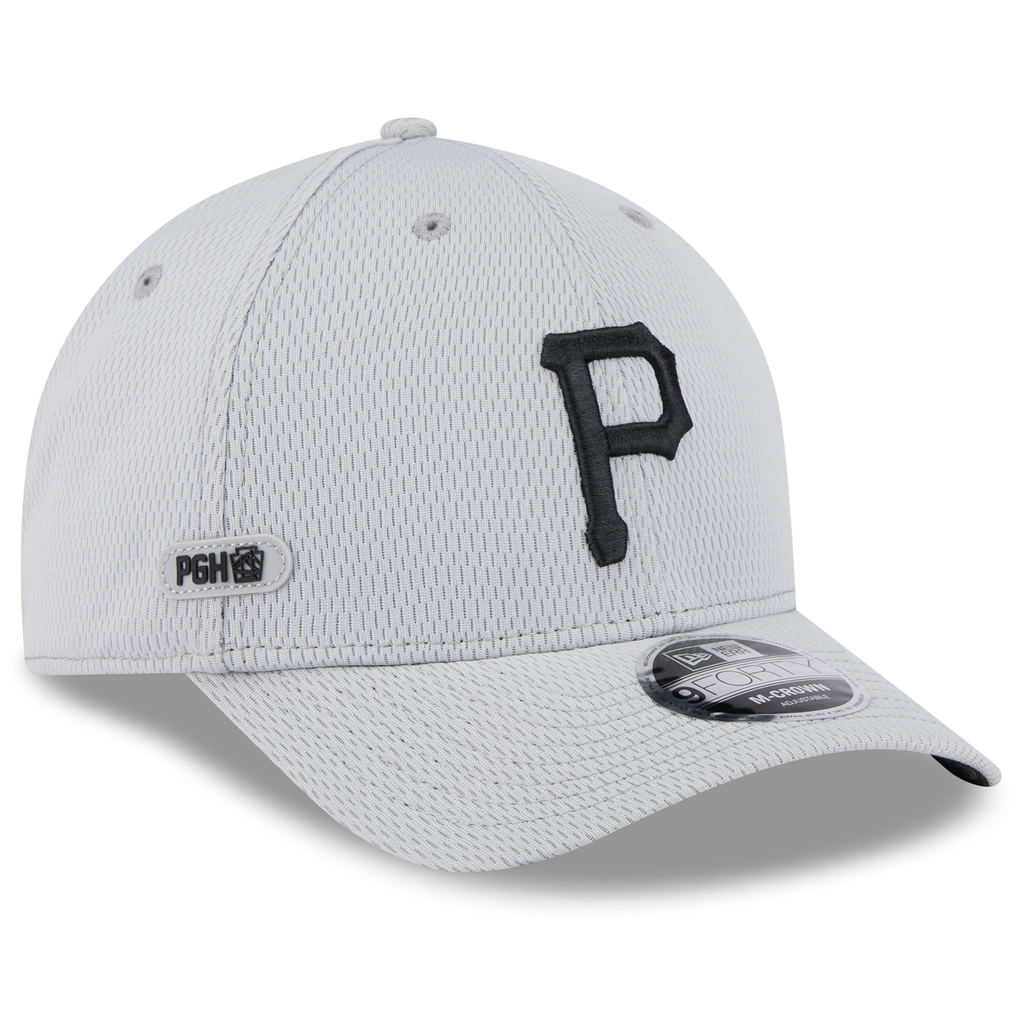 Men's New Era Gray Pittsburgh Pirates 2025 MLB Clubhouse 9FORTY M-Crown ...