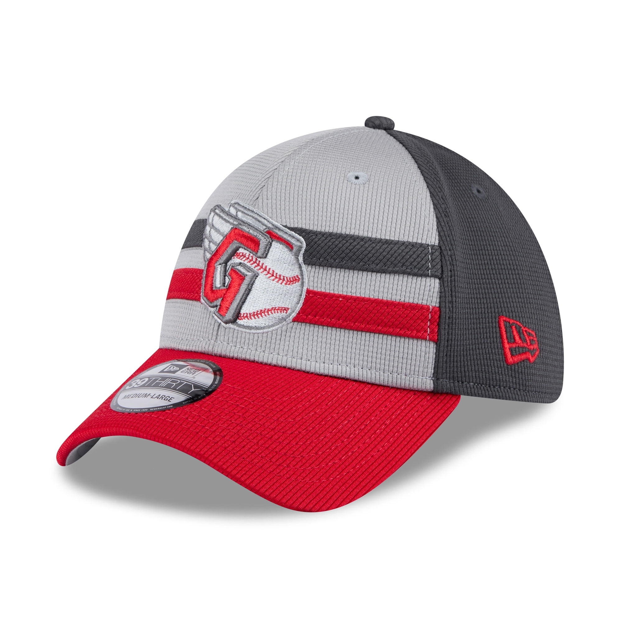 Men's New Era Gray/Red Cleveland Guardians 2025 Batting Practice ...