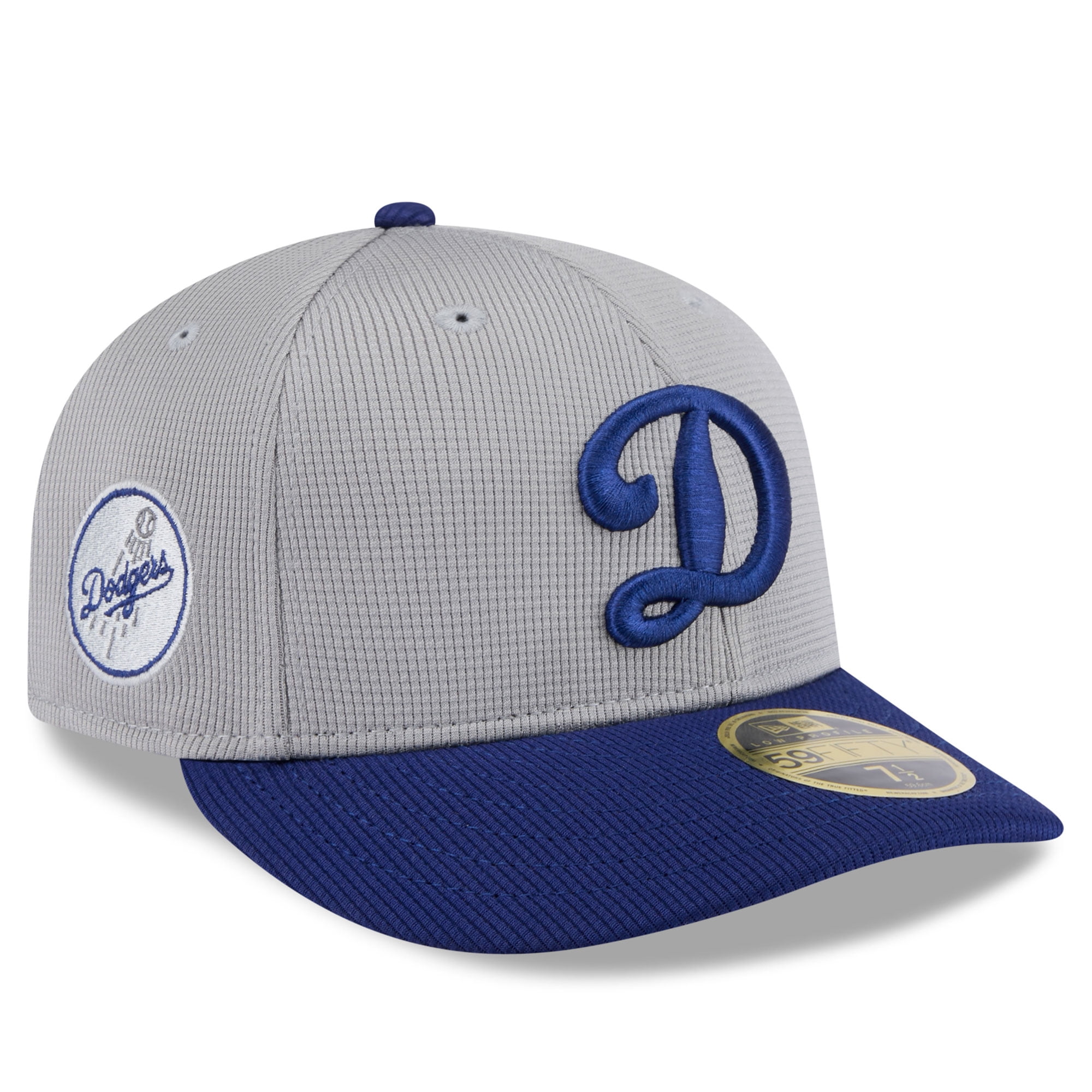 Men's New Era Gray/Royal Los Angeles Dodgers 2025 Batting Practice Low ...
