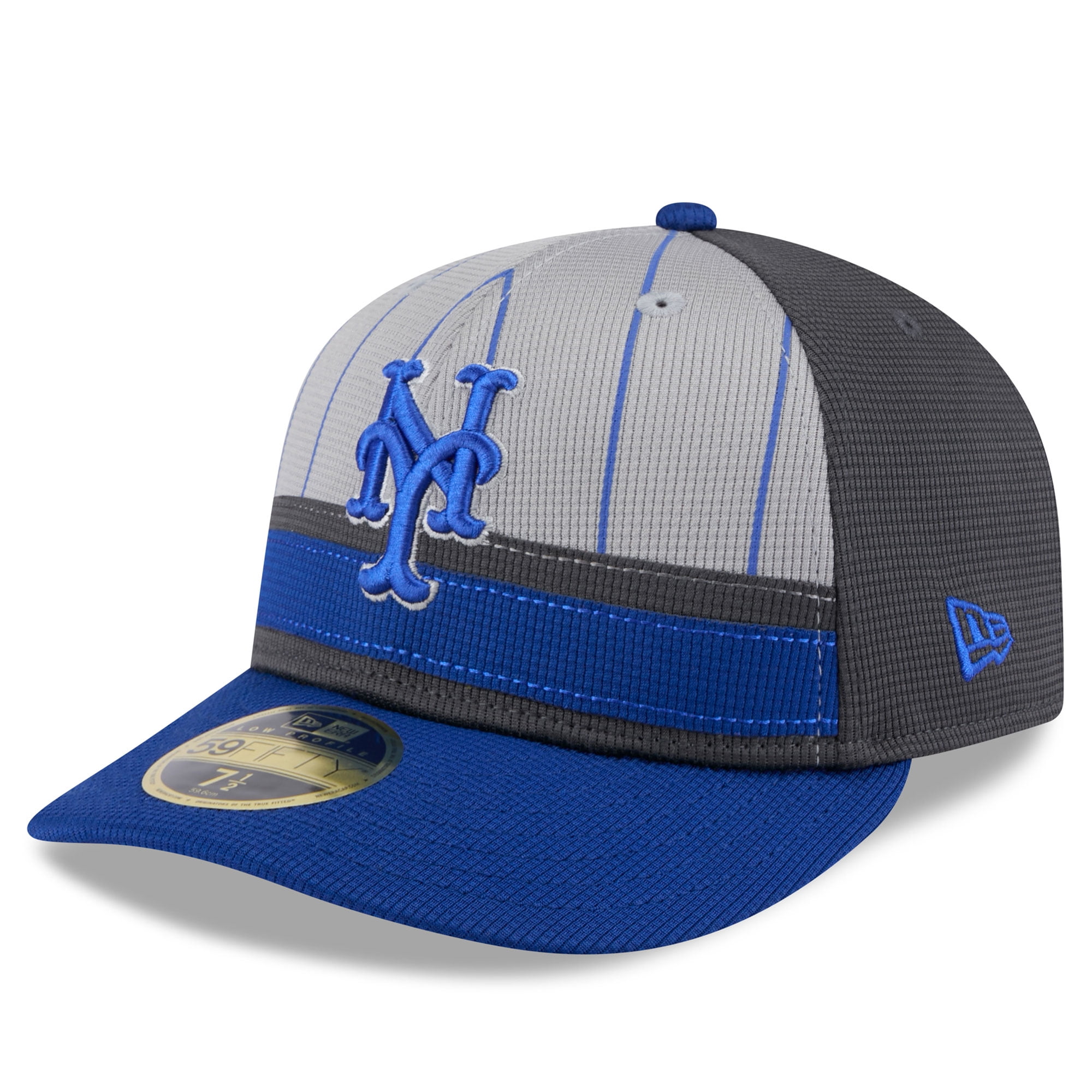 Men's New Era Gray/Royal New York Mets 2025 Batting Practice Low ...