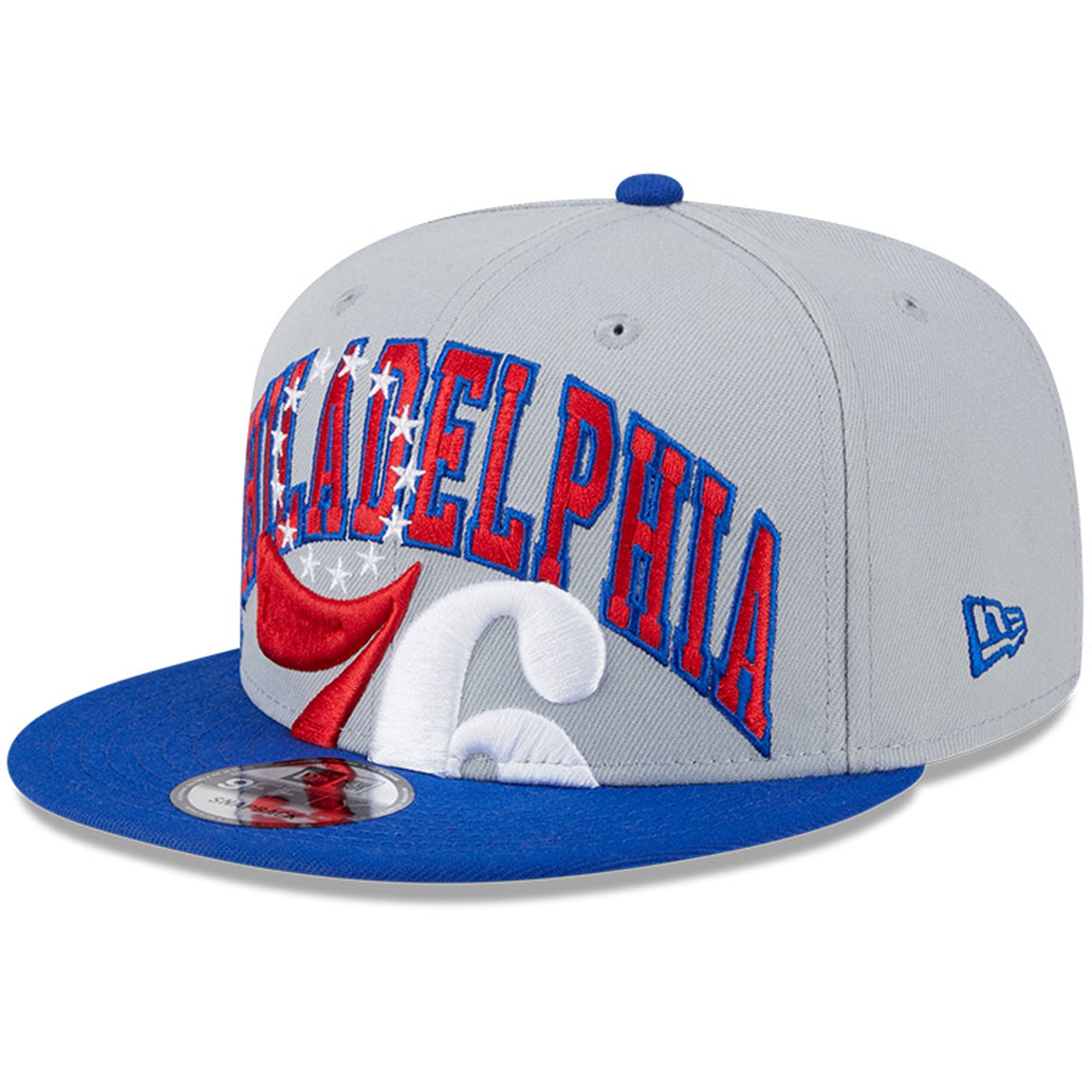 Men's New Era Gray/Royal Philadelphia 76ers Tip-Off Two-Tone 9FIFTY ...