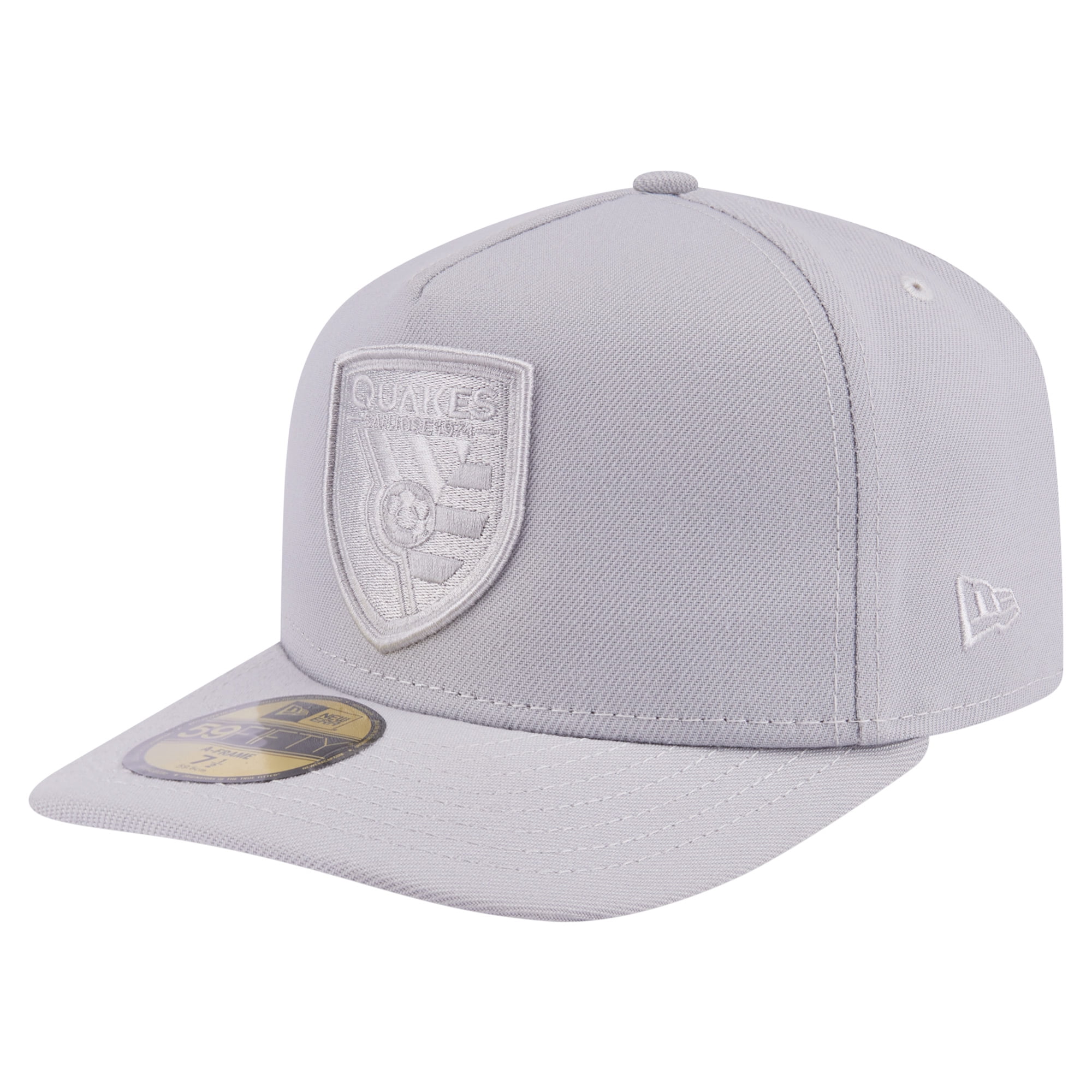 Men's New Era Gray San Jose Earthquakes Color Pack A-Frame 59FIFTY ...