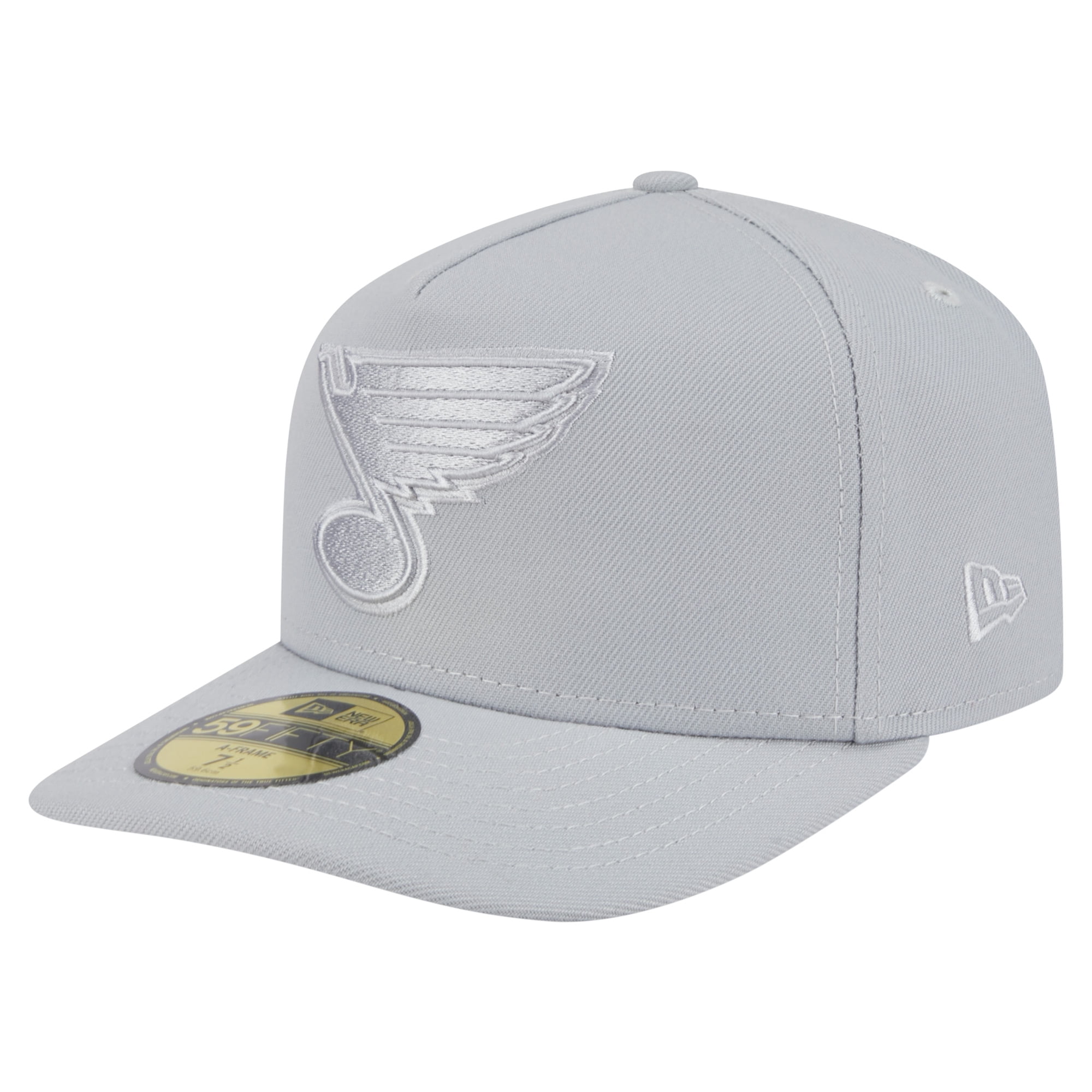 Men's New Era Gray St. Louis Blues Color Pack A-Frame 59FIFTY Fitted ...