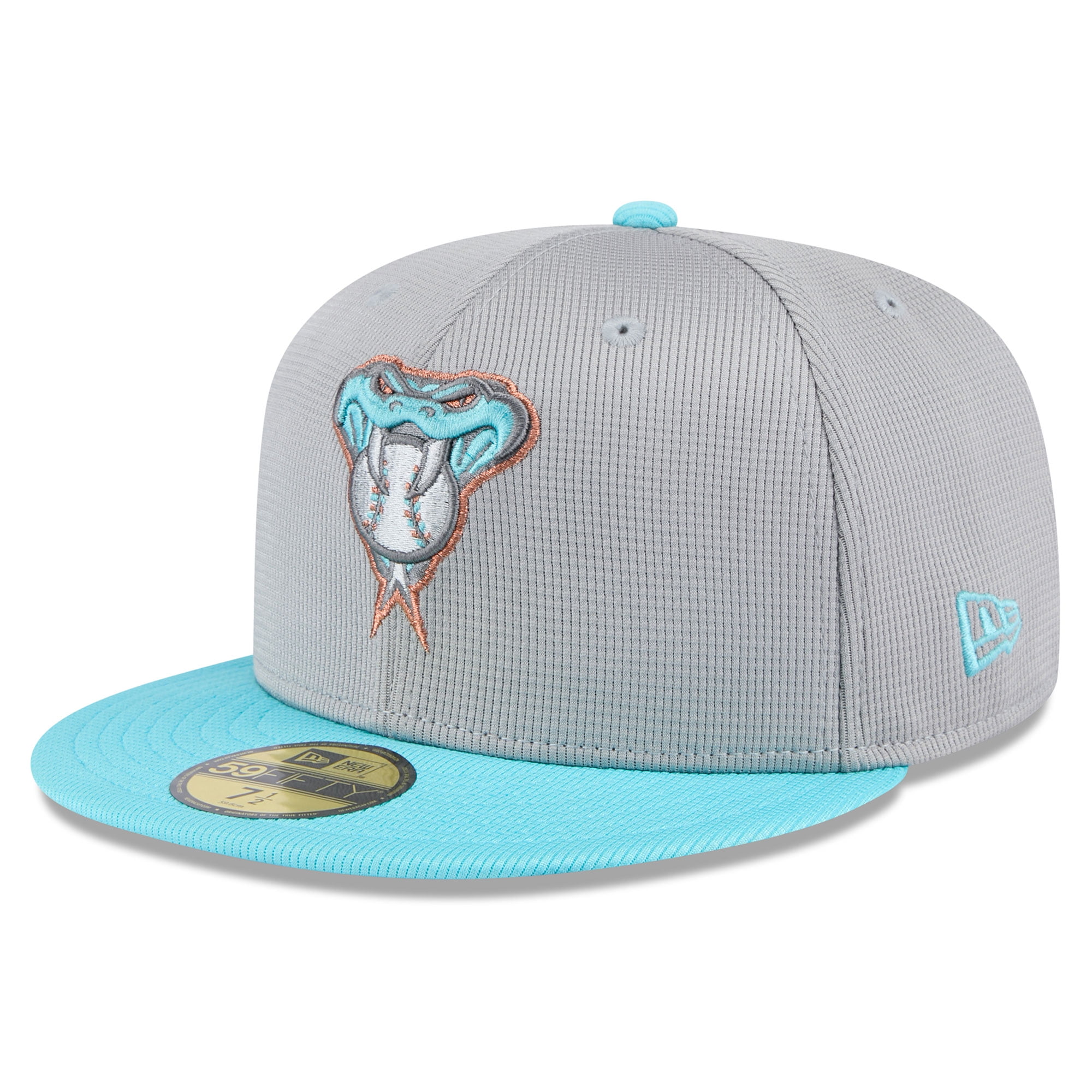 Men's New Era Gray/Teal Arizona Diamondbacks 2025 Batting Practice ...