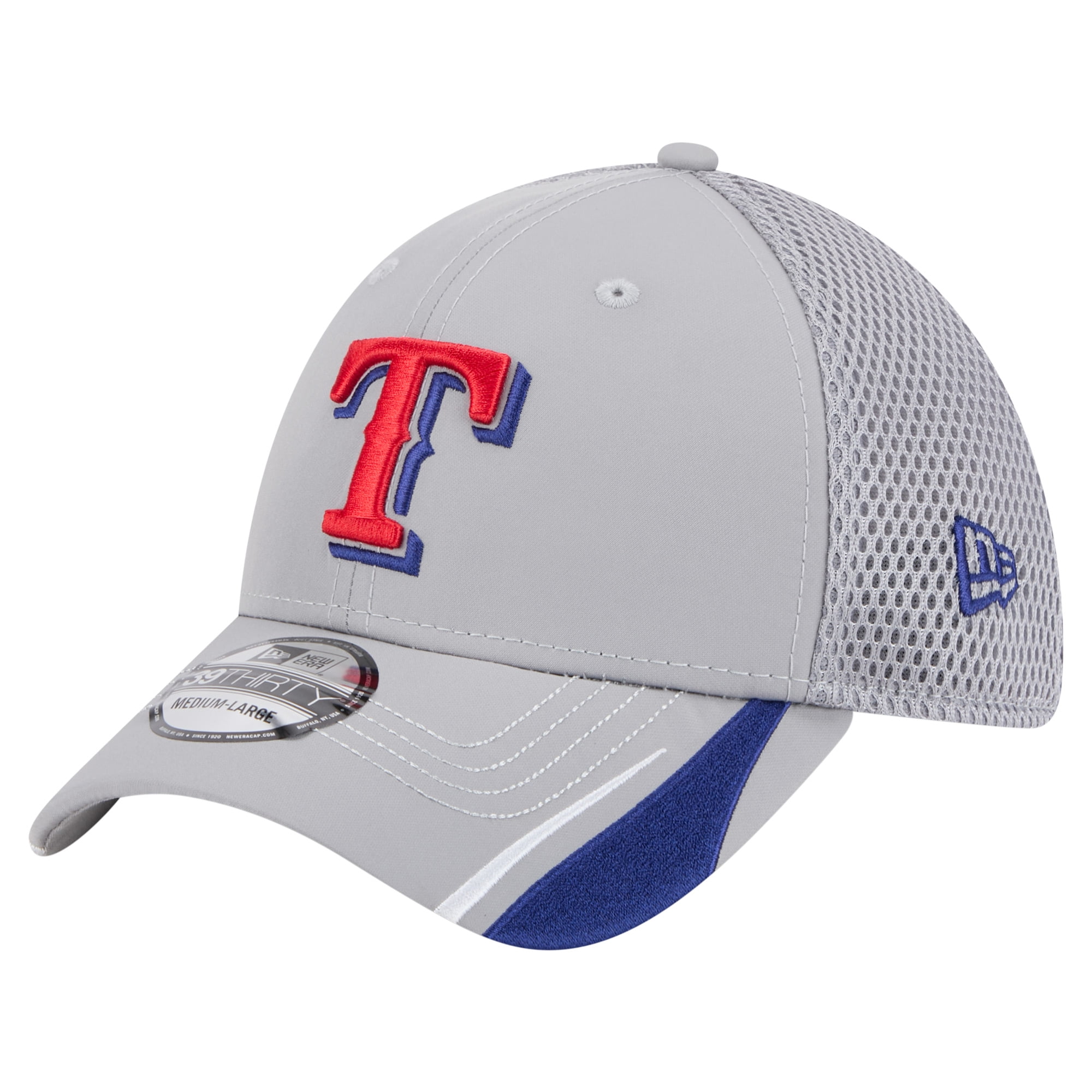 Men's New Era Gray Texas Rangers Linear 39THIRTY Flex Hat - Walmart.com