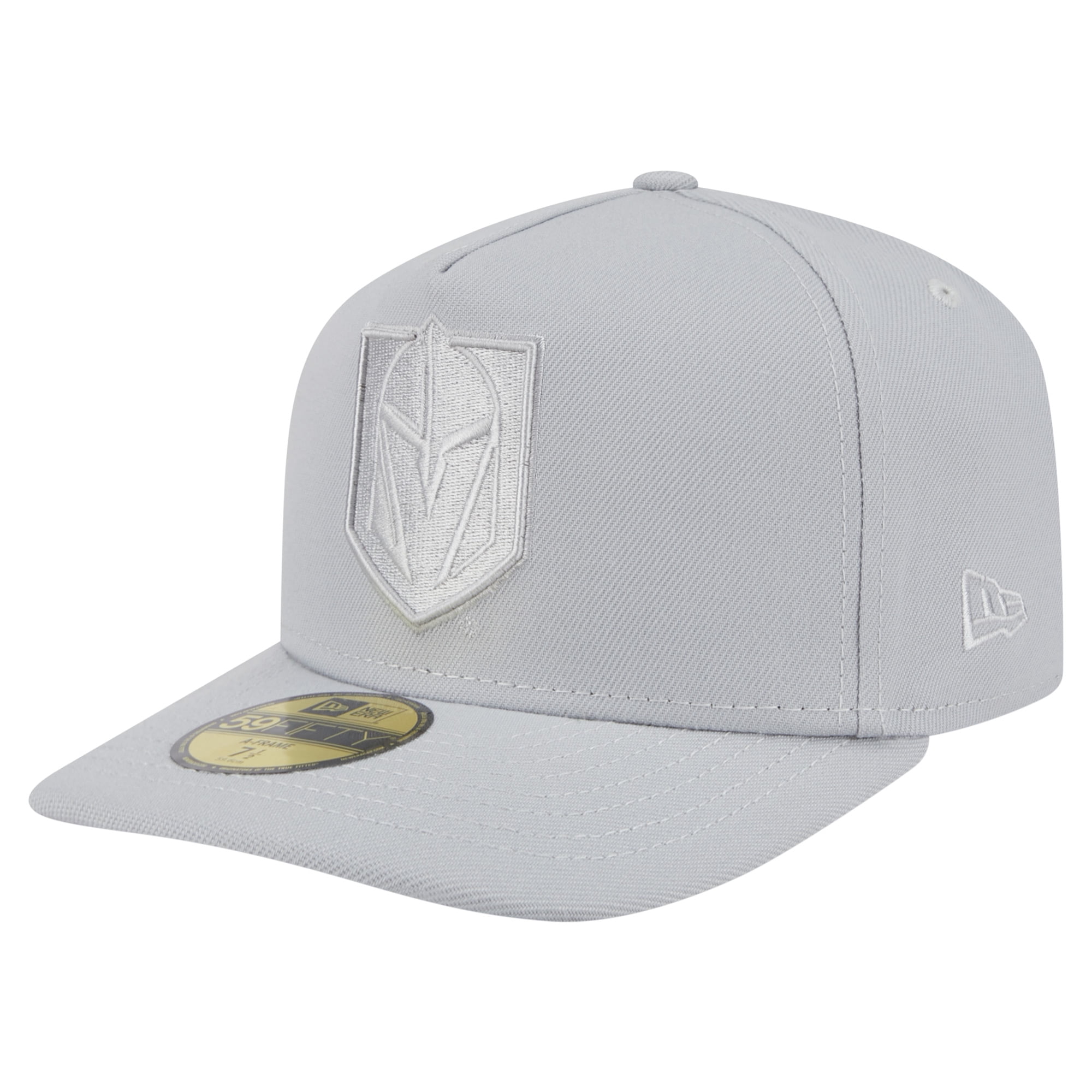 Men's New Era Gray Vegas Golden Knights Color Pack A-Frame 59FIFTY ...